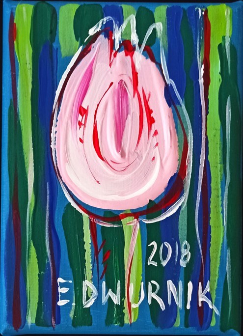 Edward Dwurnik, Tulipan, 2018 - Aukcja internetowa / Licytacja online - Cena - OneBid