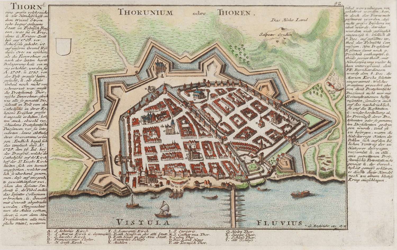 Autor nieznany, Mapa Torunia - Aukcja internetowa / Licytacja online ...