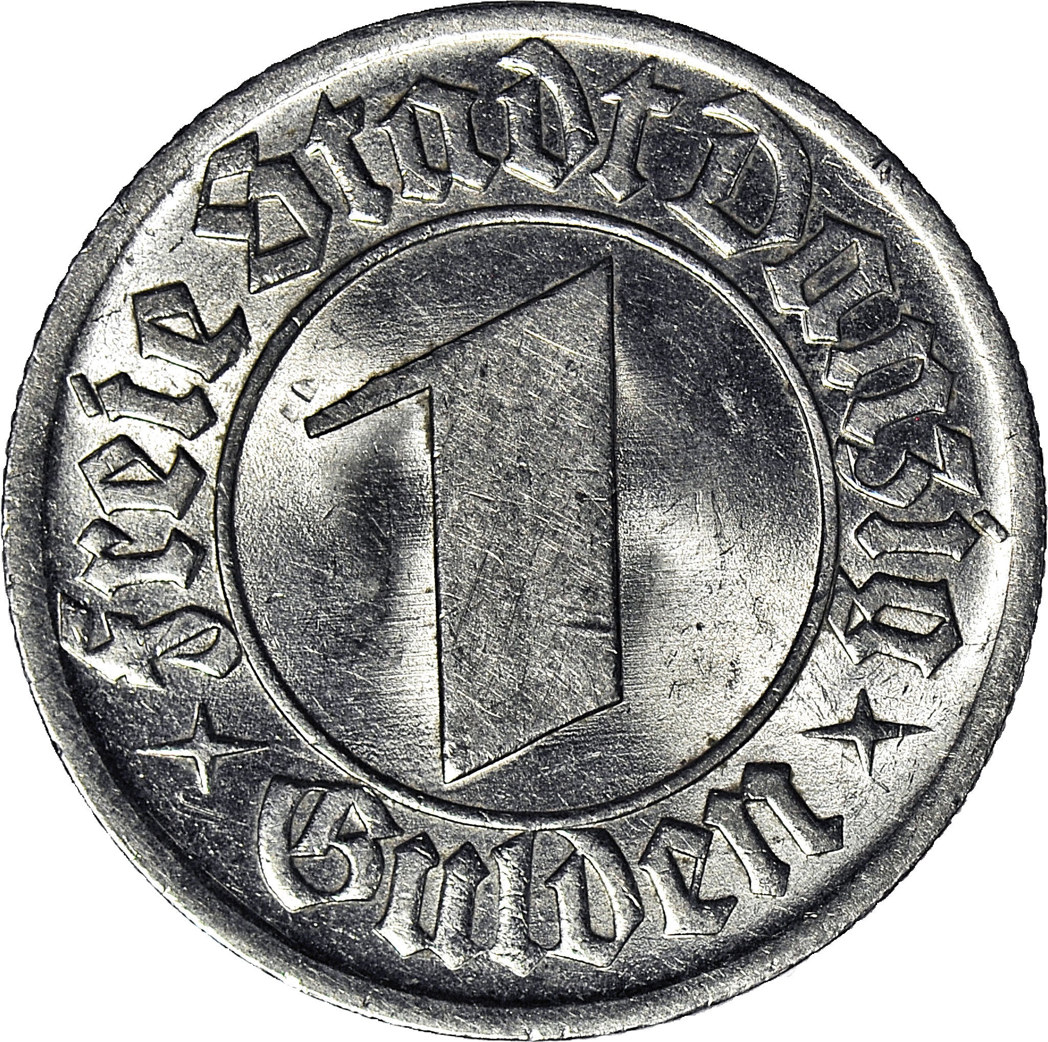 Wolne Miasto Gdańsk, 1 gulden 1932, menniczy - Aukcja internetowa / Licytacja online - Cena - OneBid