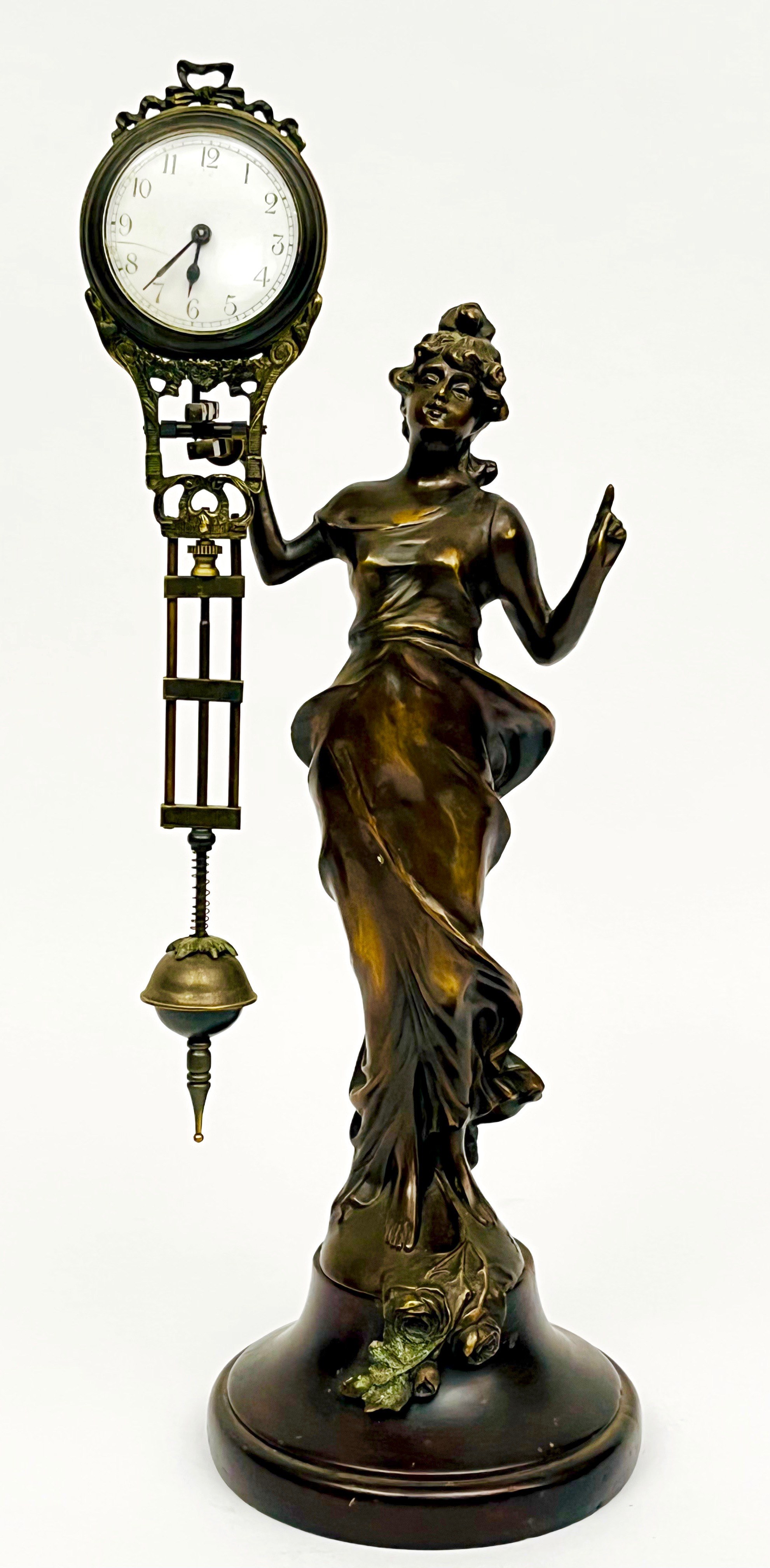 Dekoracyjny zegar komodowy ''Kiwak''Junghaus - Aukcja internetowa ...