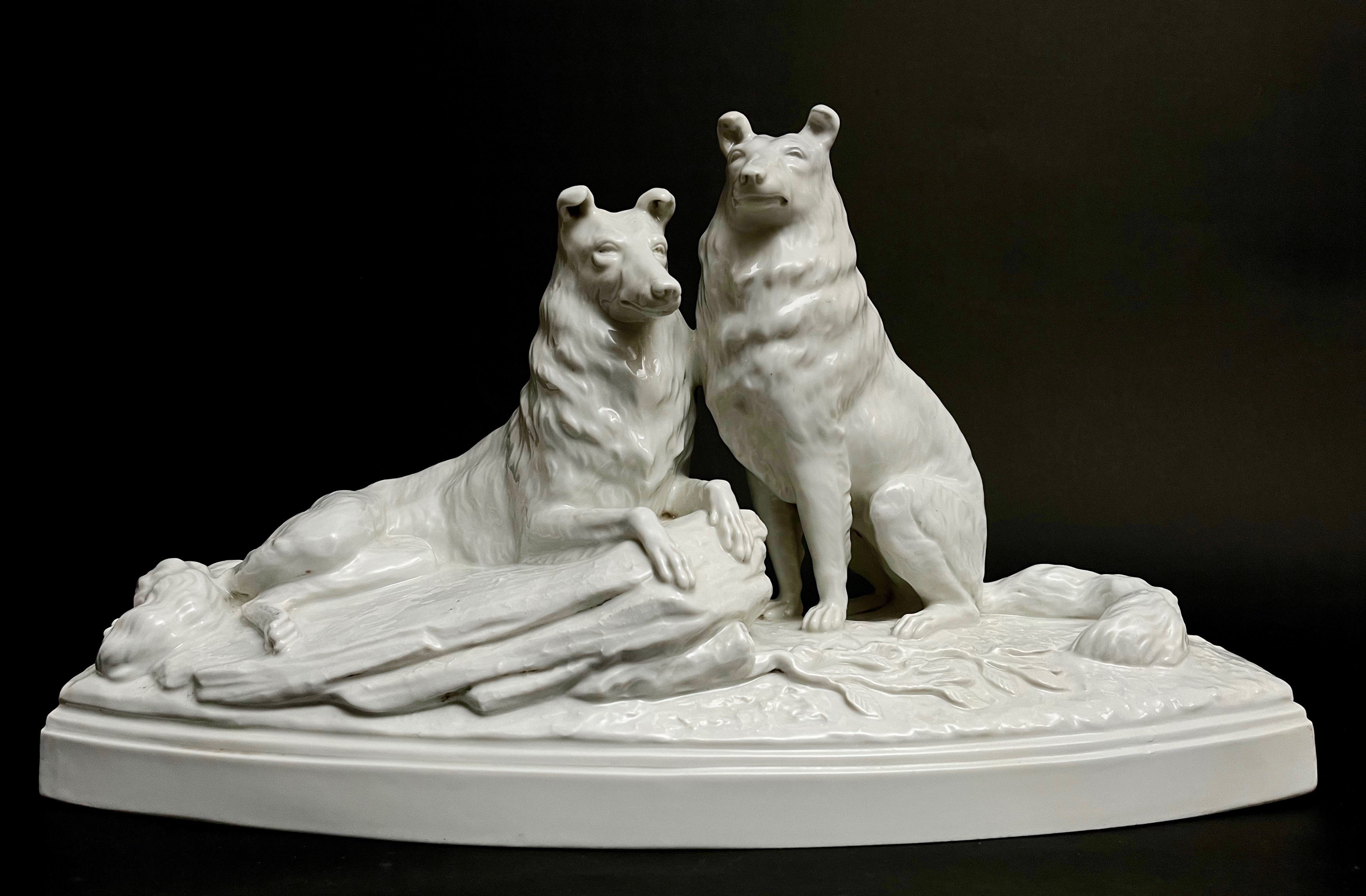 Bohumil Rezl(1899-1963), full-plastic pair of dogs - Online auction ...