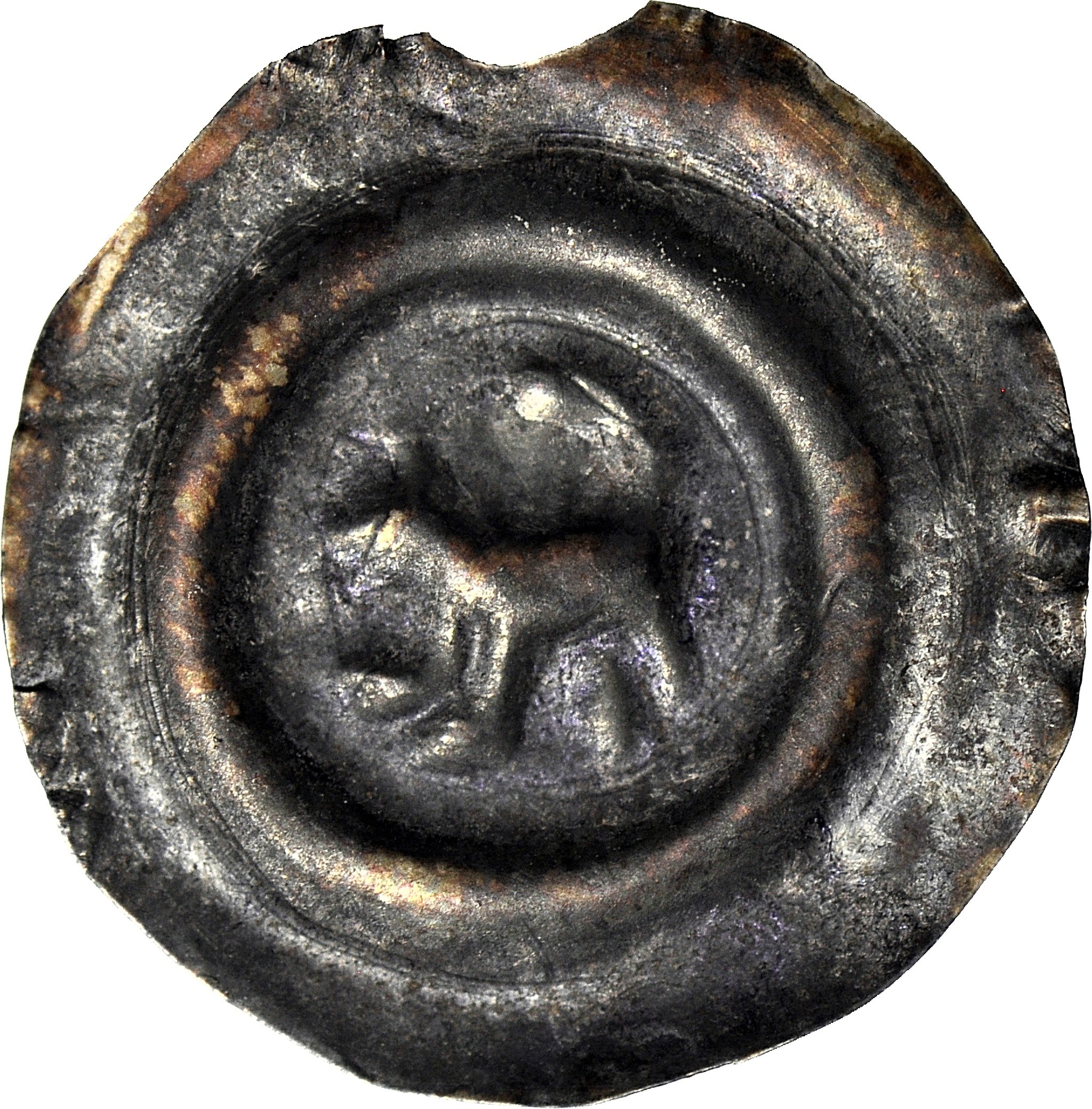 RRR-, Księstwo Wrocławskie, Henryk IV Probus (?), Brakteat szeroki ok ...