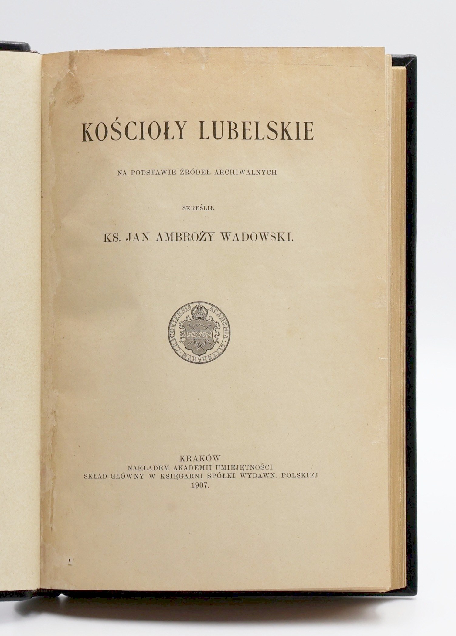 Wadowski, ks. Jan Ambroży, Kościoły lubelskie na podstawie źródeł ...