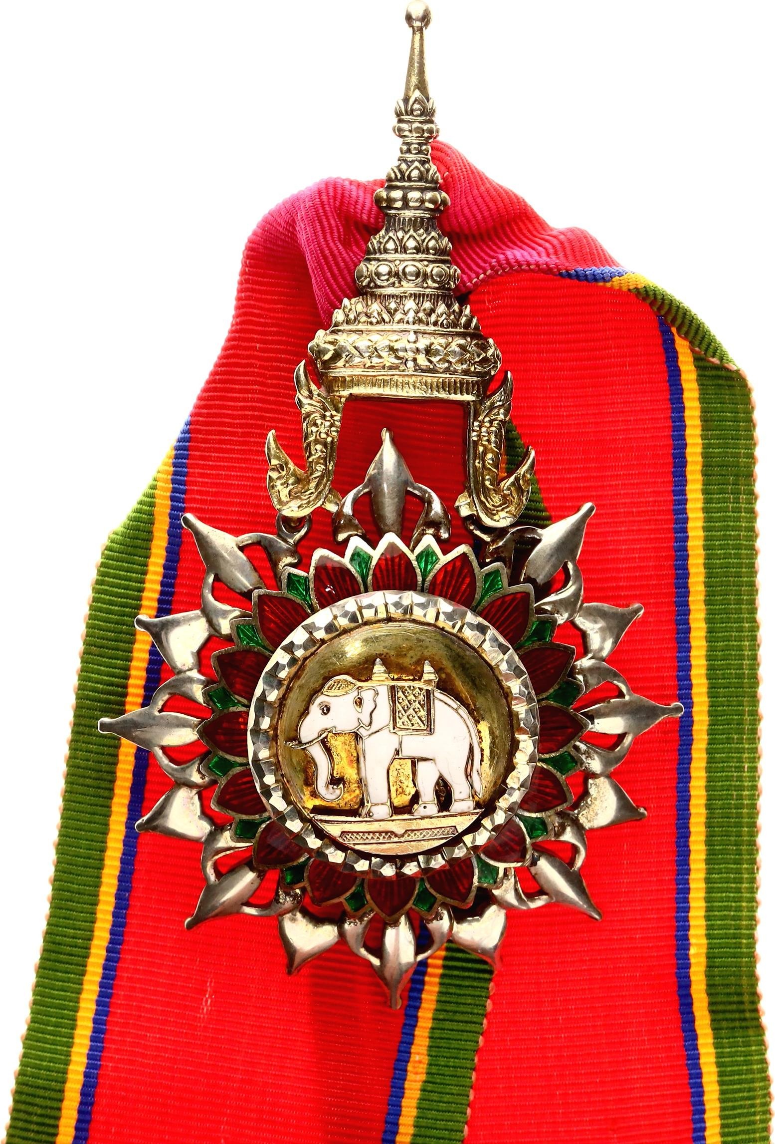 Thailand Order of the White Elephant Commander Badge 1941 - Aukcja ...