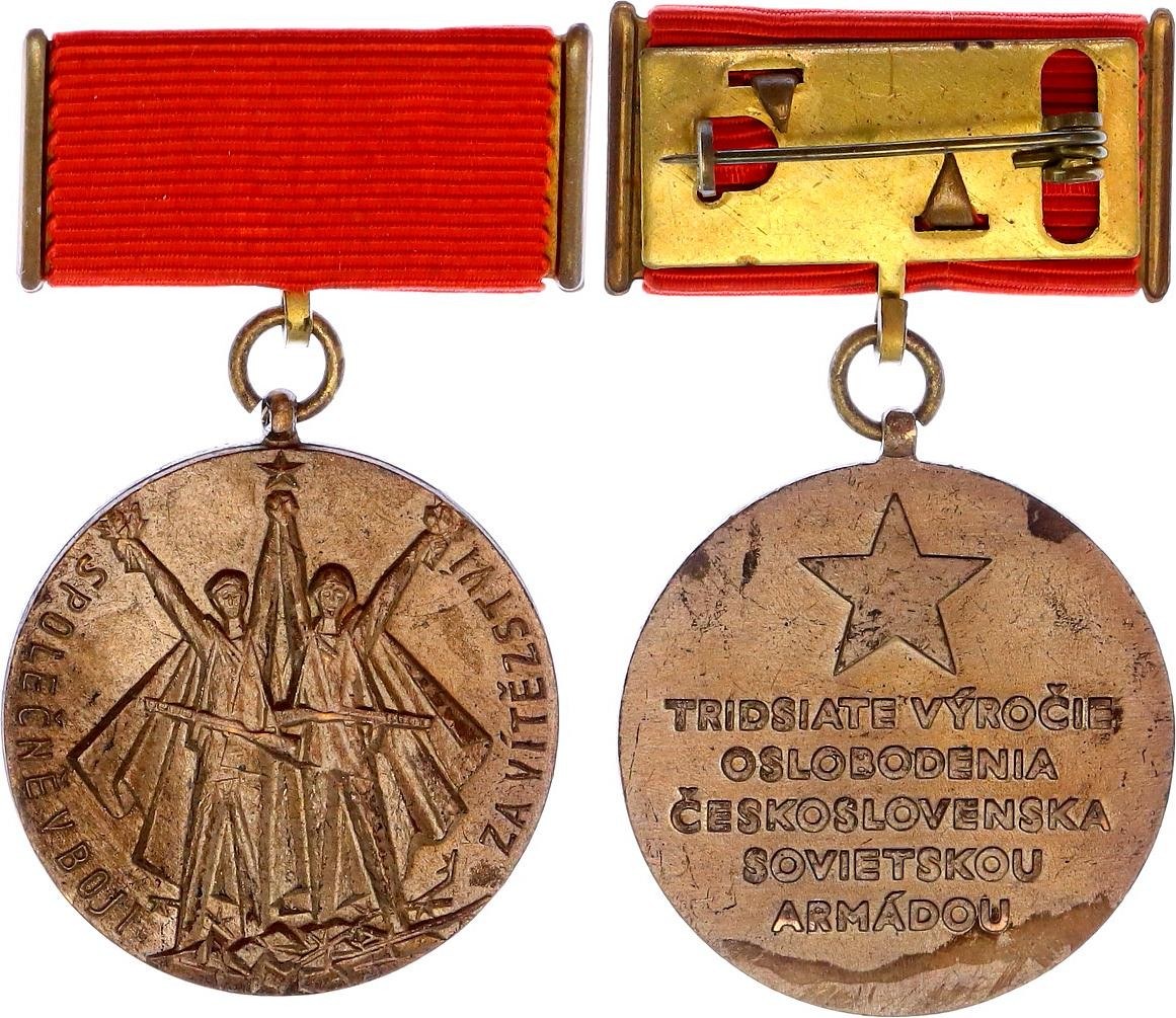 Czechislovakia Commemorative Medal for the 30th Anniversary of the ...