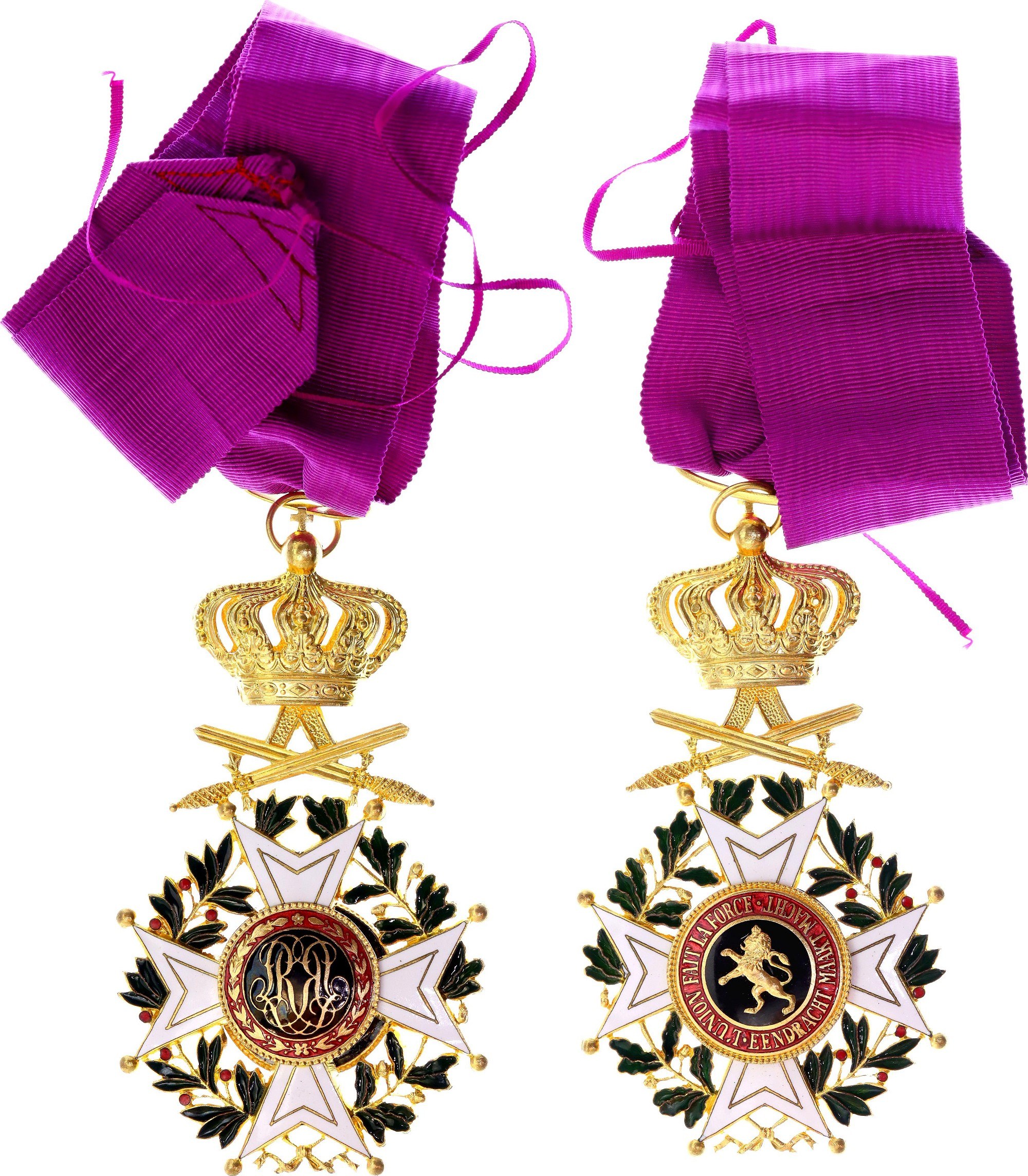Belgium Order of Leopold Grand Cross with Swords 1951 - Aukcja ...