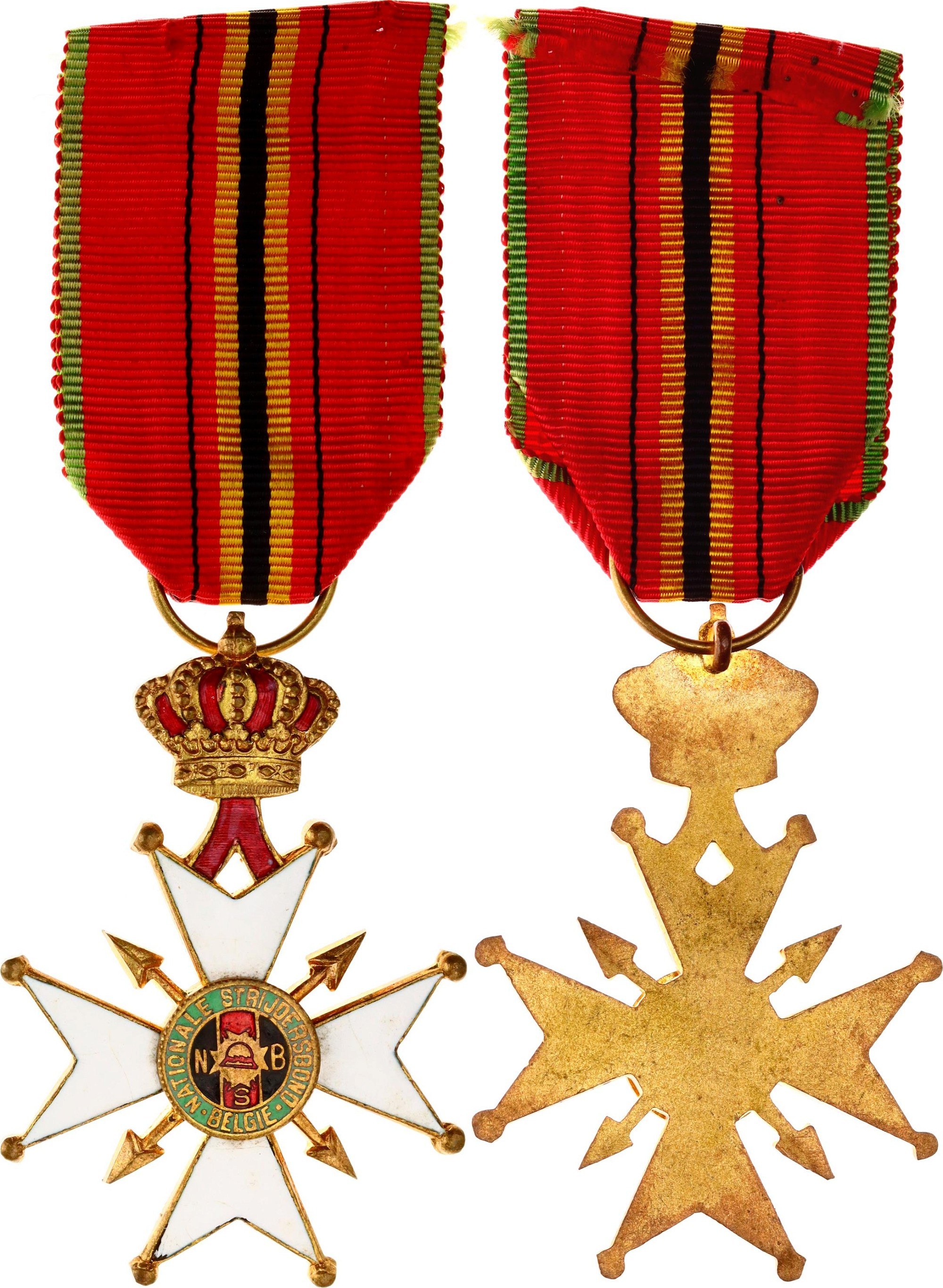 Belgium Cross National Federation of Front-line Soldiers 1914 -1918 ...