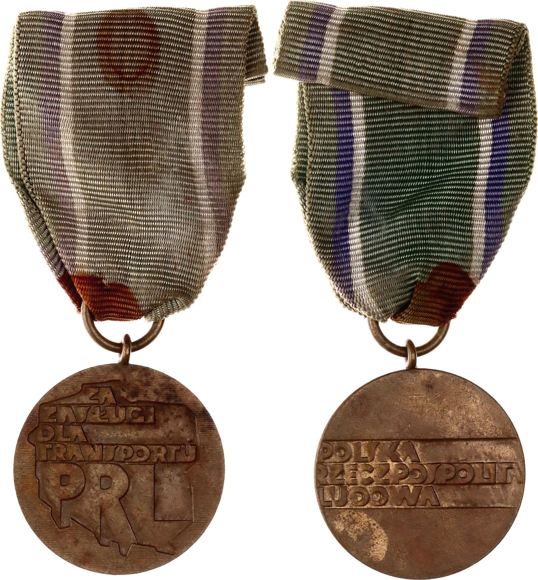 Poland Badge of Merit for Transport PRL Type III 1980 -th - Aukcja ...