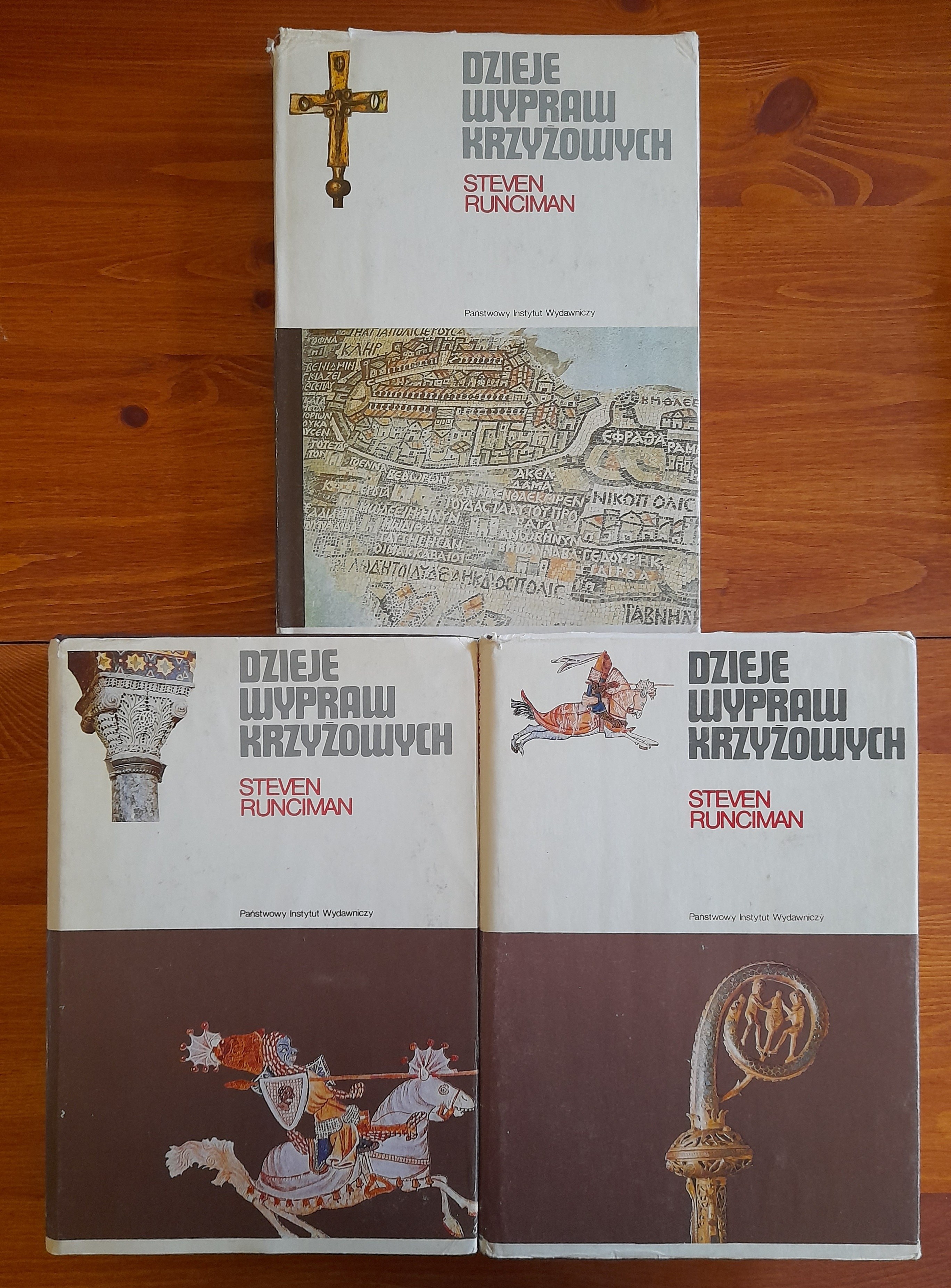 RUNCIMAN Steven - Dzieje wypraw krzyżowych (3 tomy, z kompletem map ...