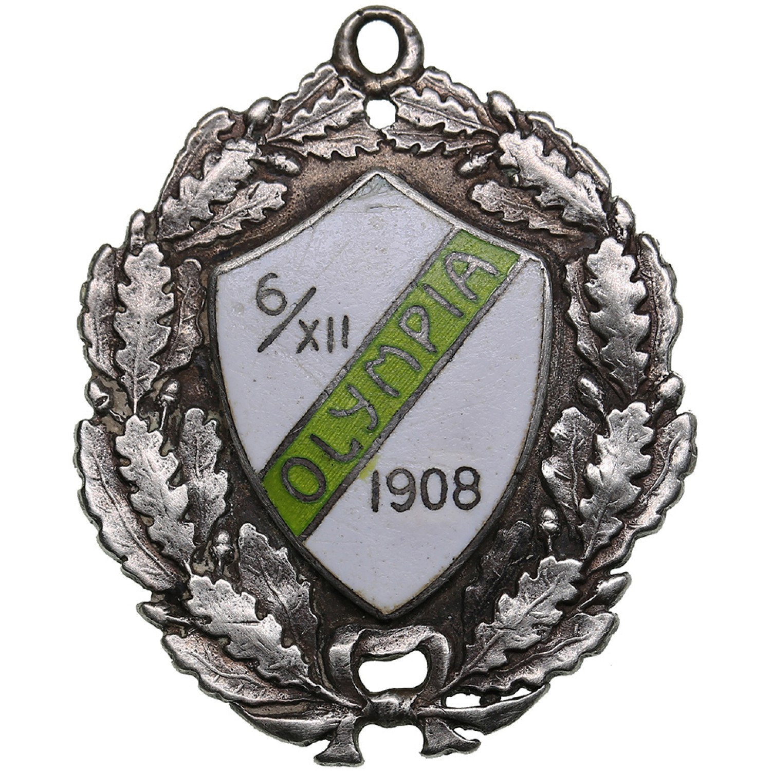 Russia, Finland token 6/XII Olympia 1908 - II place Gymnastics 1909 ...
