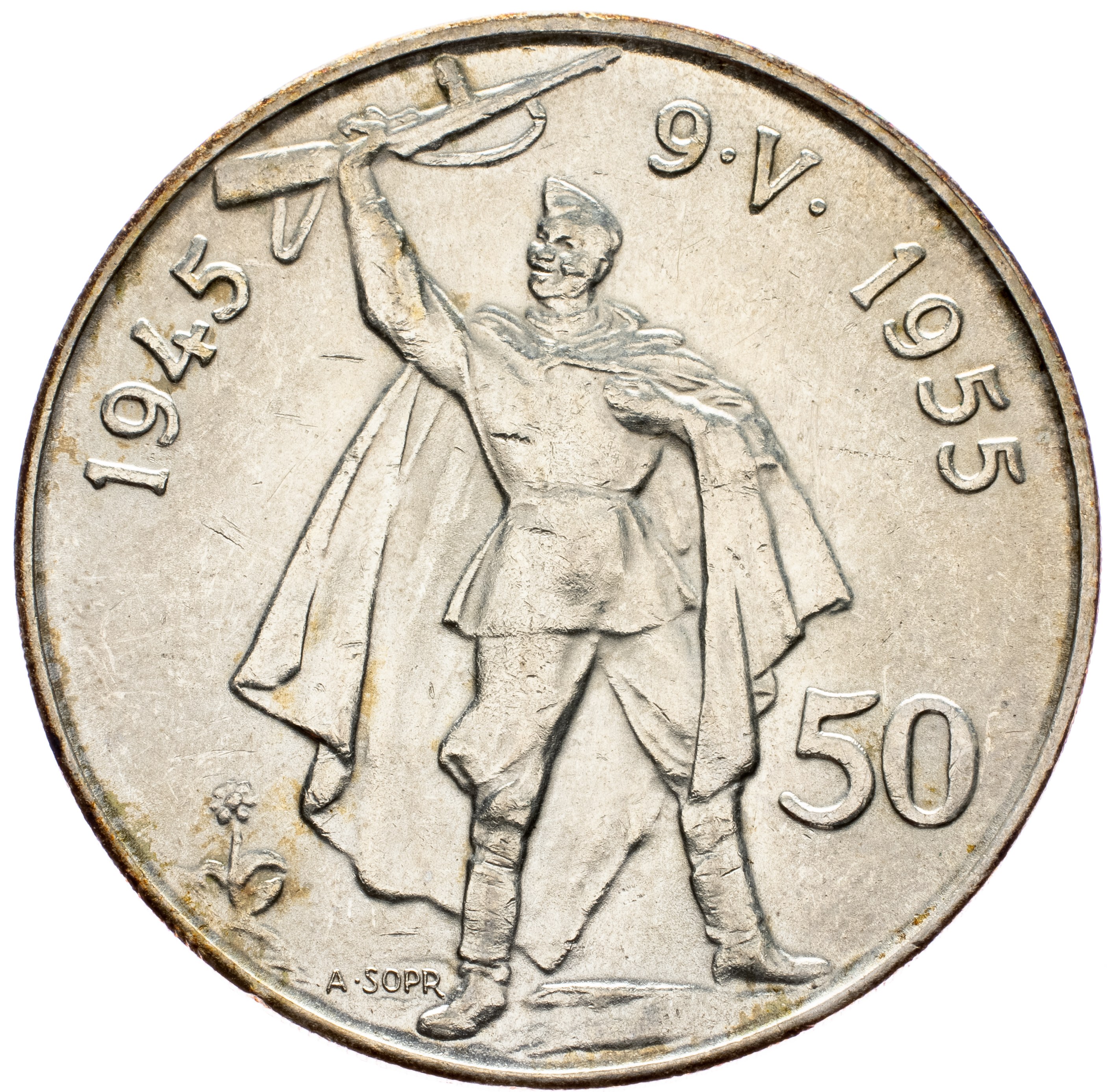 Czechoslovakia, 50 Koruna 1955 - Aukcja internetowa / Licytacja online ...