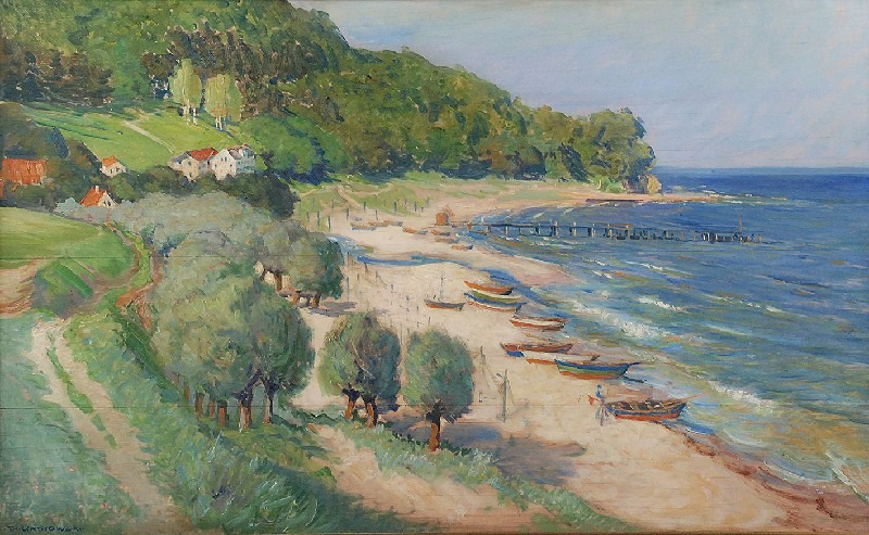 Theodor URTNOWSKI (1881-1963), Pejzaż znad Zatoki Gdańskiej, ok. 1930 ...