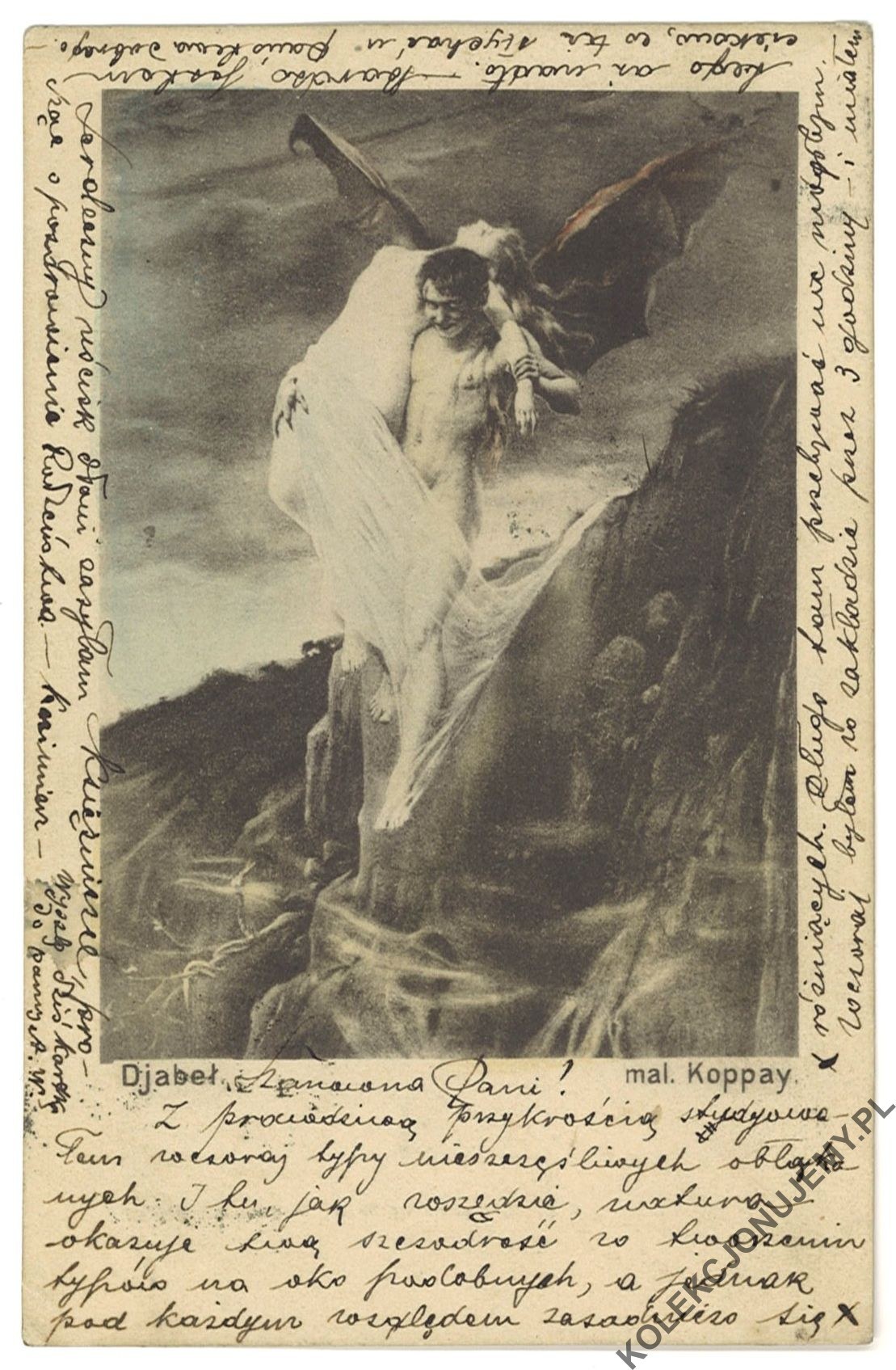 Diabeł, mal. Joszi Arpad Koppay - Aukcja internetowa / Licytacja online ...