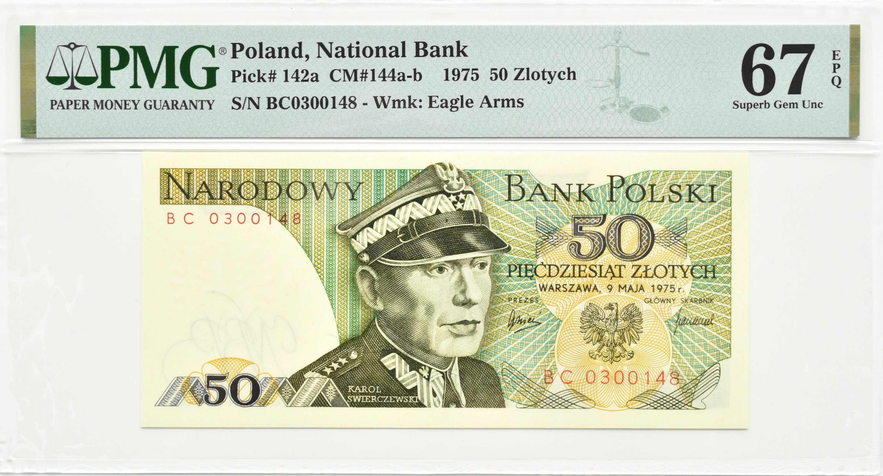 Polska, PRL, gen. K. Świerczewski, 50 złotych 1975, seria BC, Warszawa ...