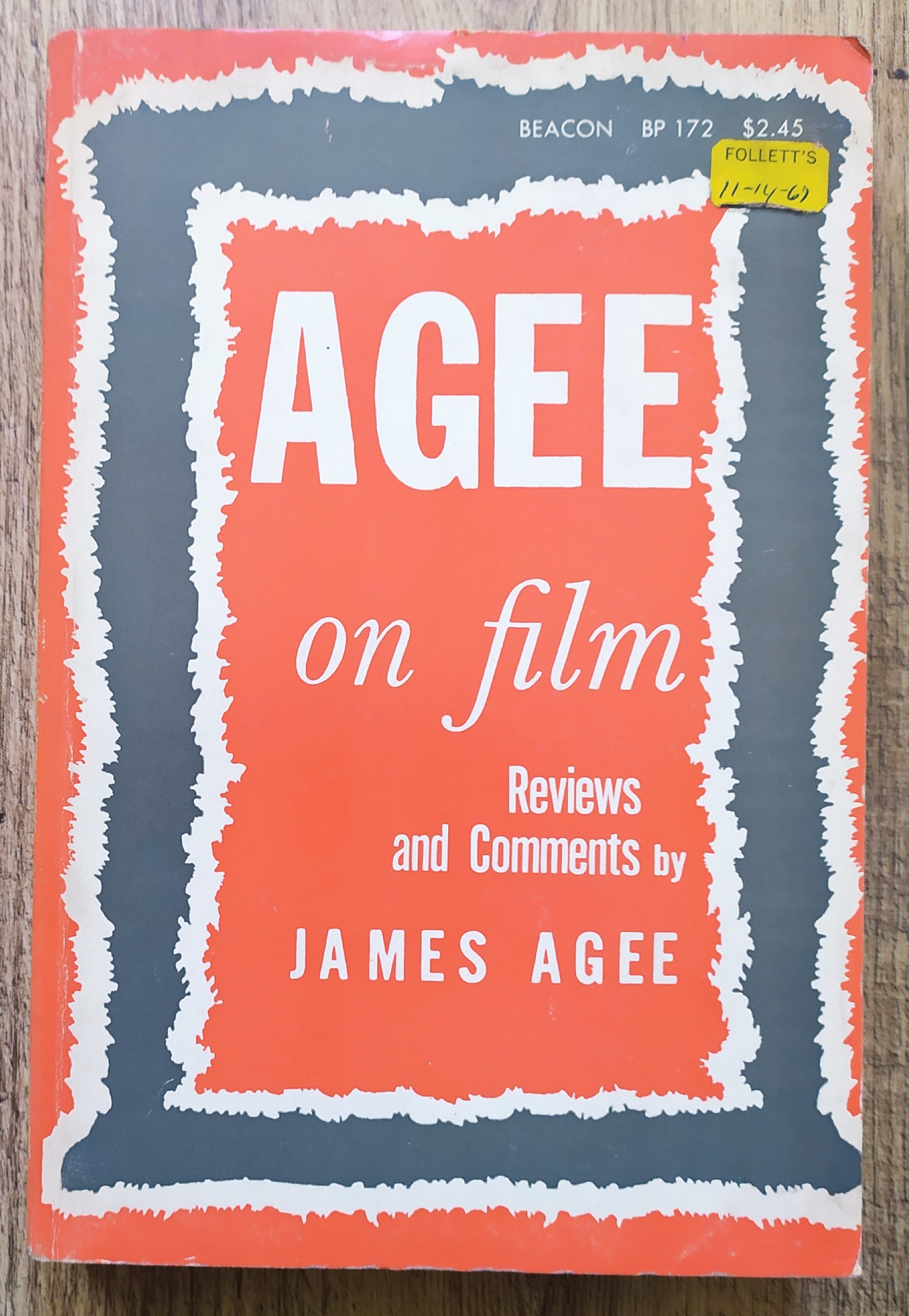 Agee James • Agee on Film: Reviews and Comments - Aukcja internetowa ...