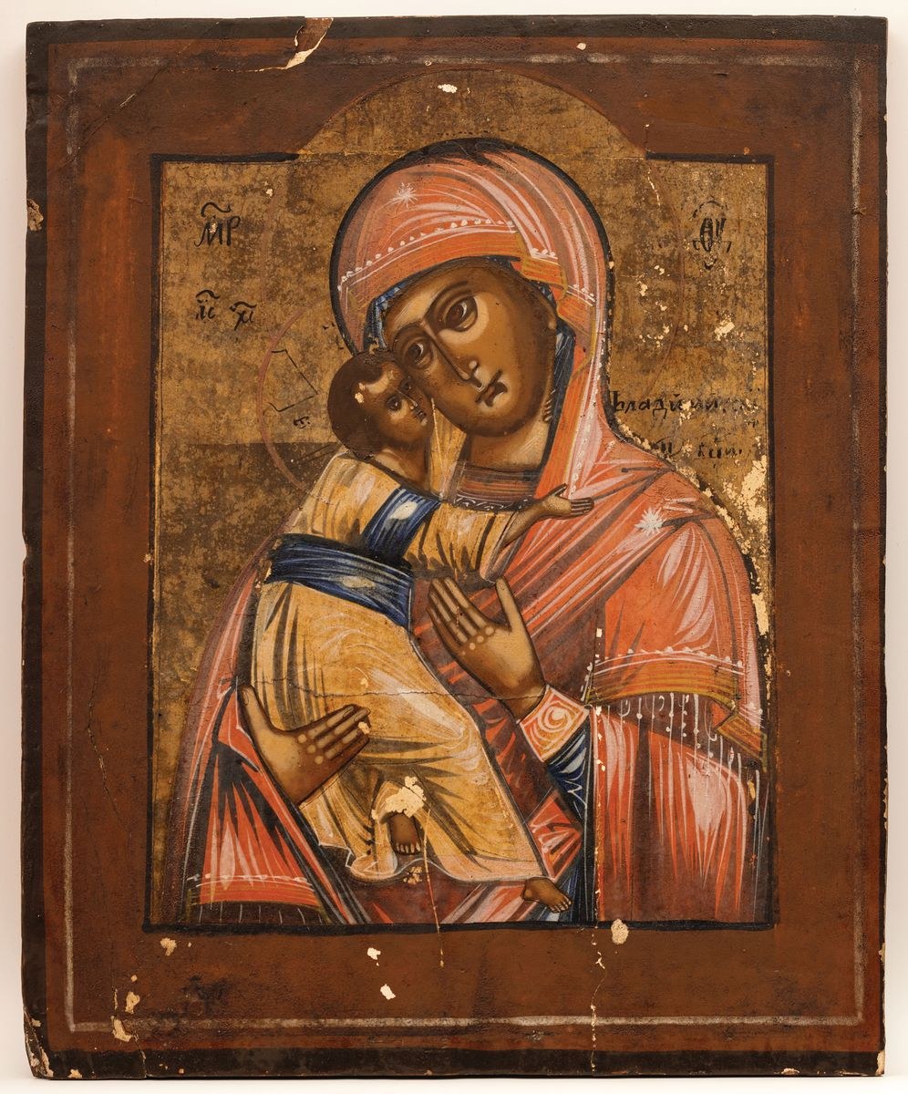 IKON, mother of god of lord lord of lord lord, Russia, 19th century ...