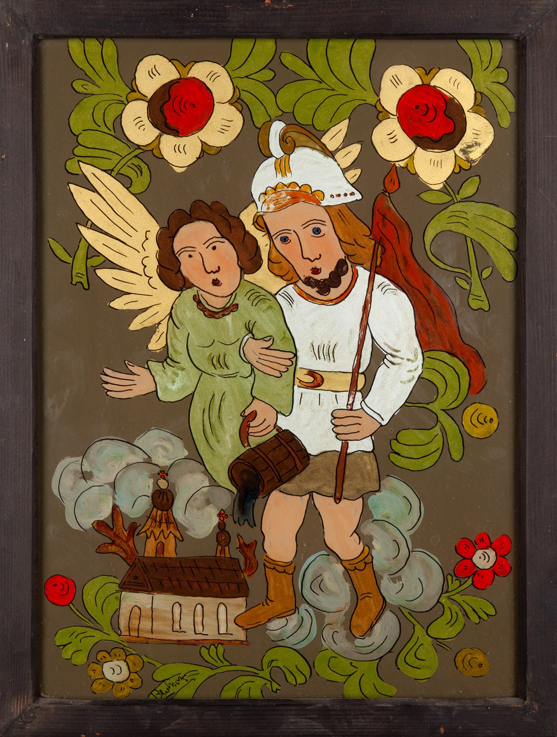 Obraz na szkle "Święty Florian" - Spółdzielnia "Milenium" w Krakowie ...