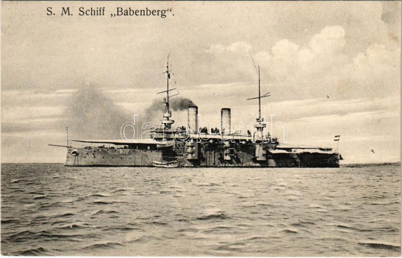 SMS Babenberg az Osztrák-Magyar Haditengerészet Habsburg-osztályú pre ...