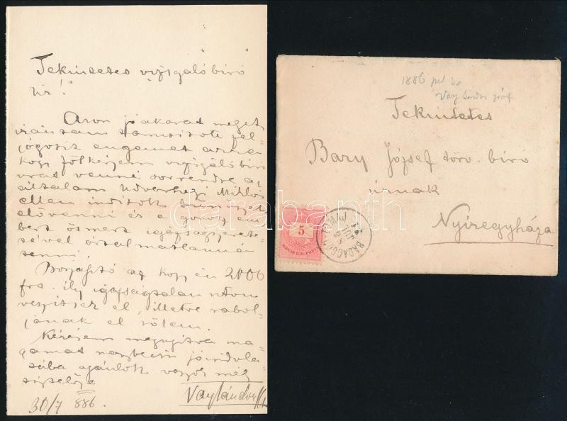 1886 gróf Vay Sándor (szül. Vay Sarolta grófnő) (1859-1918) író ...