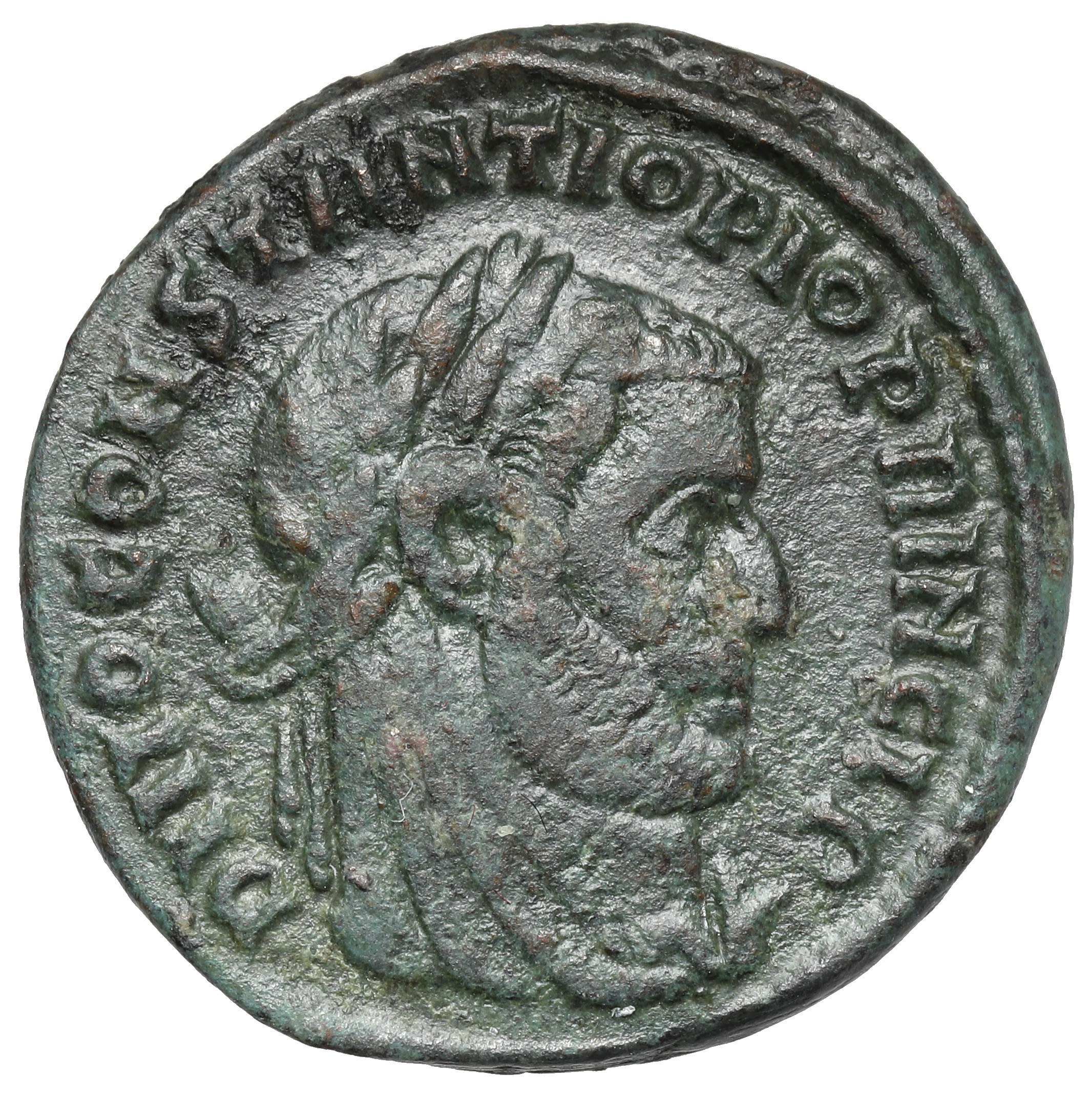 Konstantyn I Wielki (306-337 n.e.) 1/4 follisa, Rzym - DIVO CONSTANTIO ...