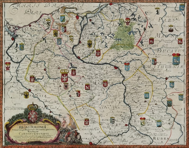 Eric Jonsson DAHLBERG (1625-1703), Samuel PUFENDORF (1632-1694) , Mapa ...
