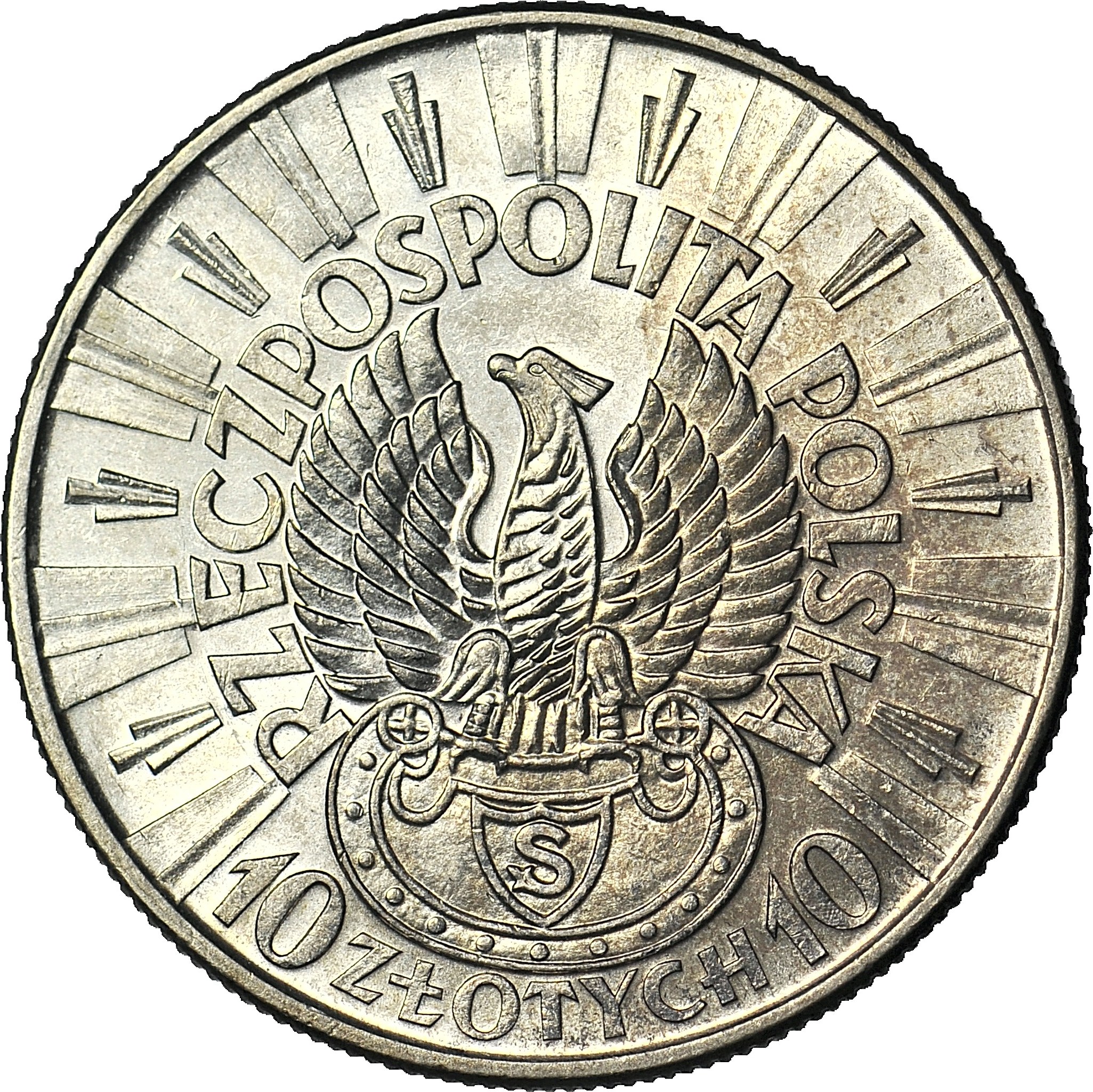 10 gold 1934, Pilsudski, STRZELECKI EAGLE, minted - Online auction ...