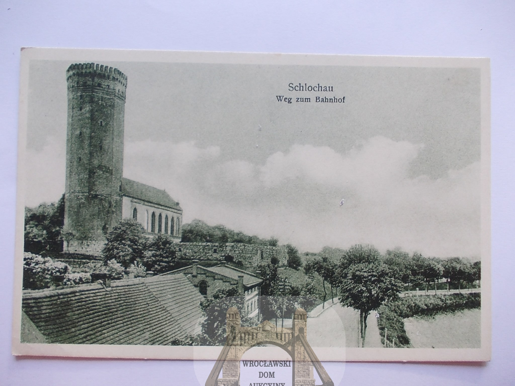 Człuchów, Schlochau, droga na dworzec, ok. 1930 - Aukcja internetowa ...