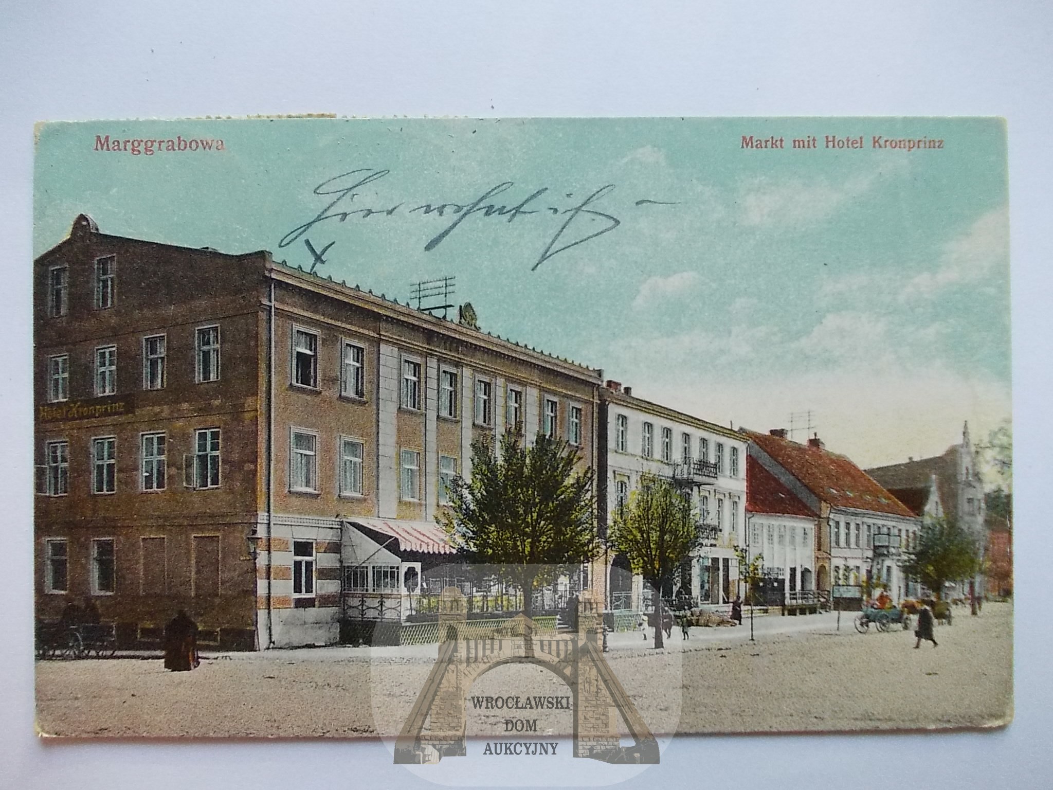 Olecko, Marggrabowa, Rynek, Hotel Kronprinz, 1921 - Aukcja internetowa ...