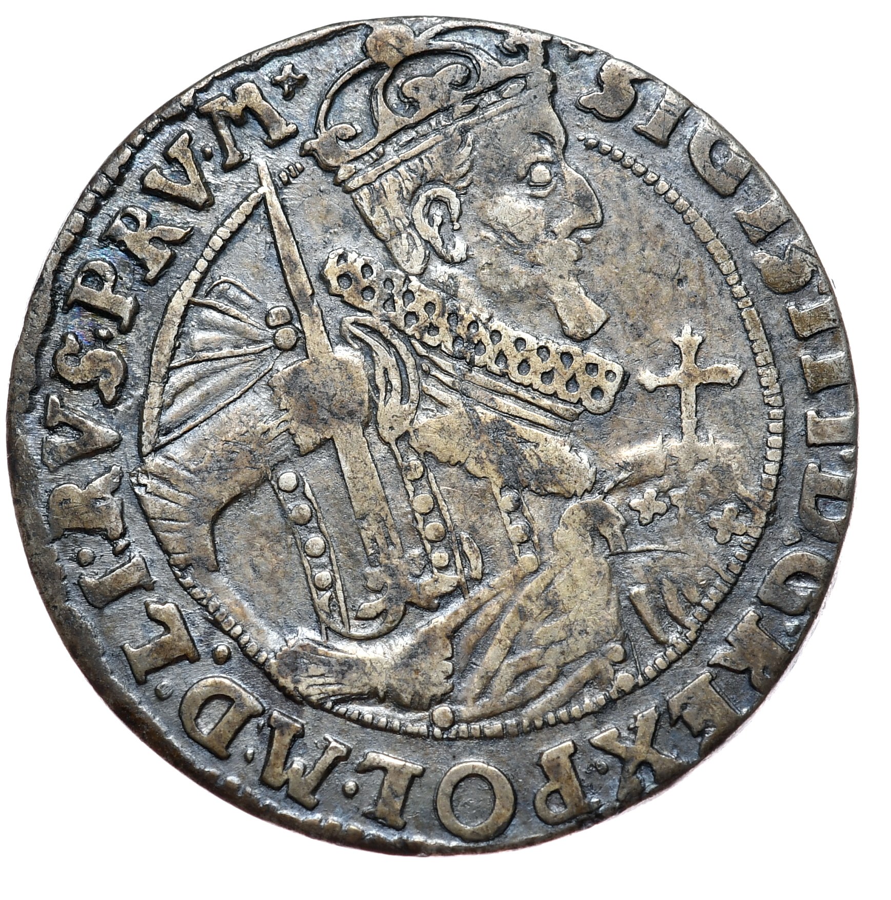 Zygmunt III Waza, ort 1624, PRV.M+, Bydgoszcz, otwarty herb Sas, błąd ...