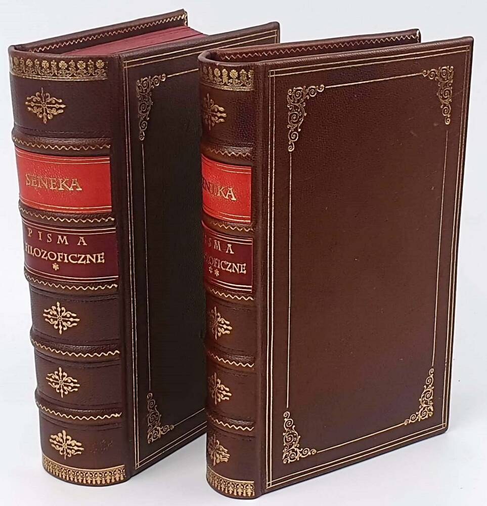 SENEKA Pisma filozoficzne Tom I - II skóra - Aukcja internetowa ...