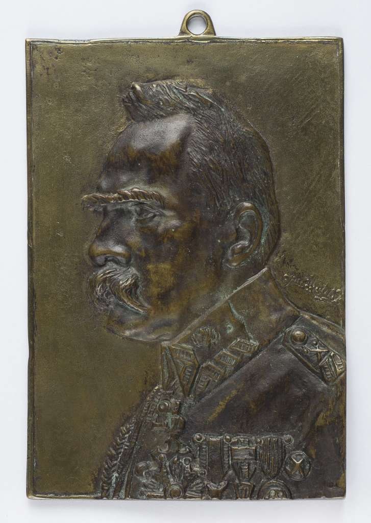 Poster of Jozef Pilsudski in the Marshal's uniform in full gala order ...