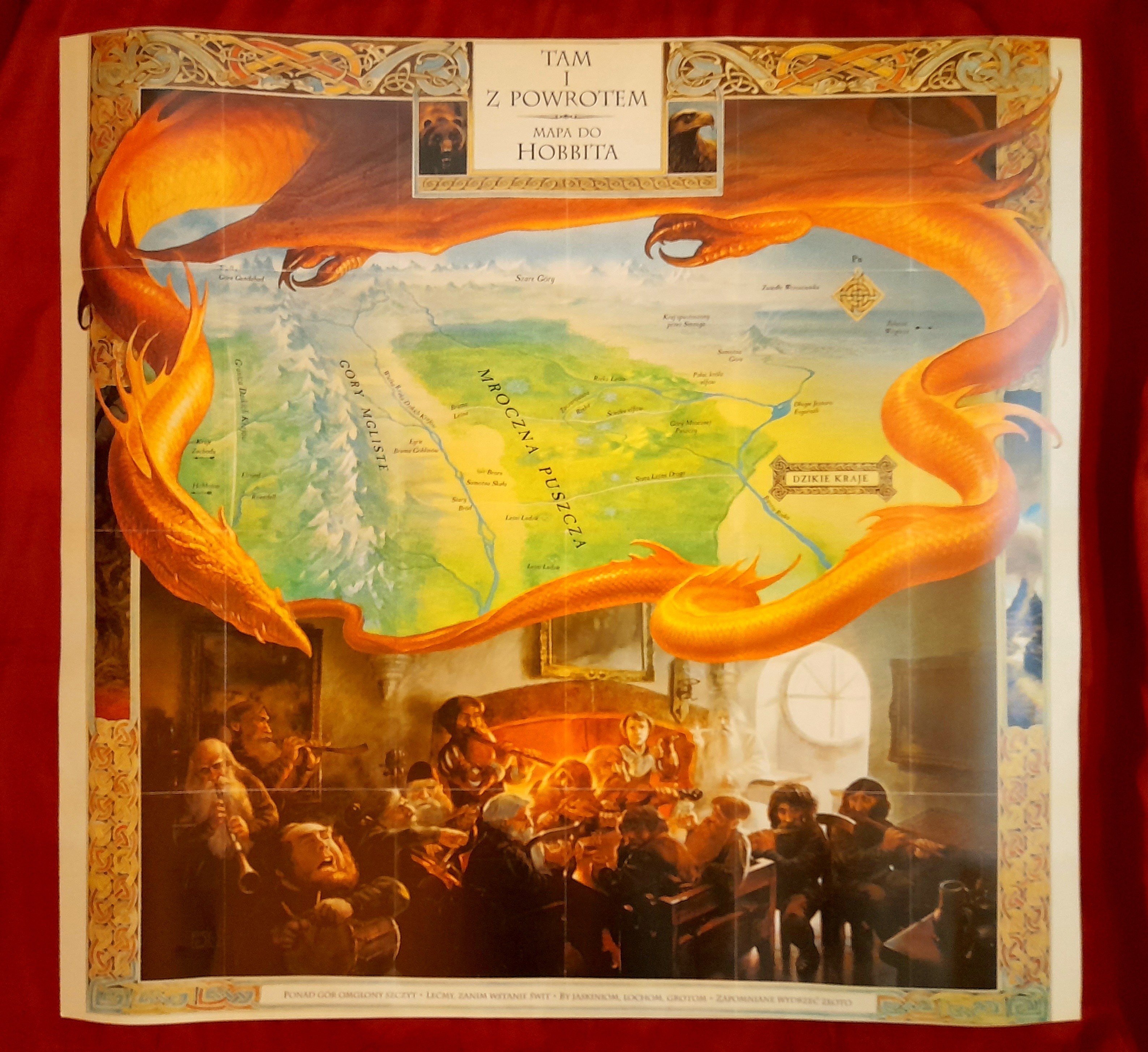 Mapa Śródziemia - "Hobbit" J.R.R. Tolkien - Internetveiling / Online ...