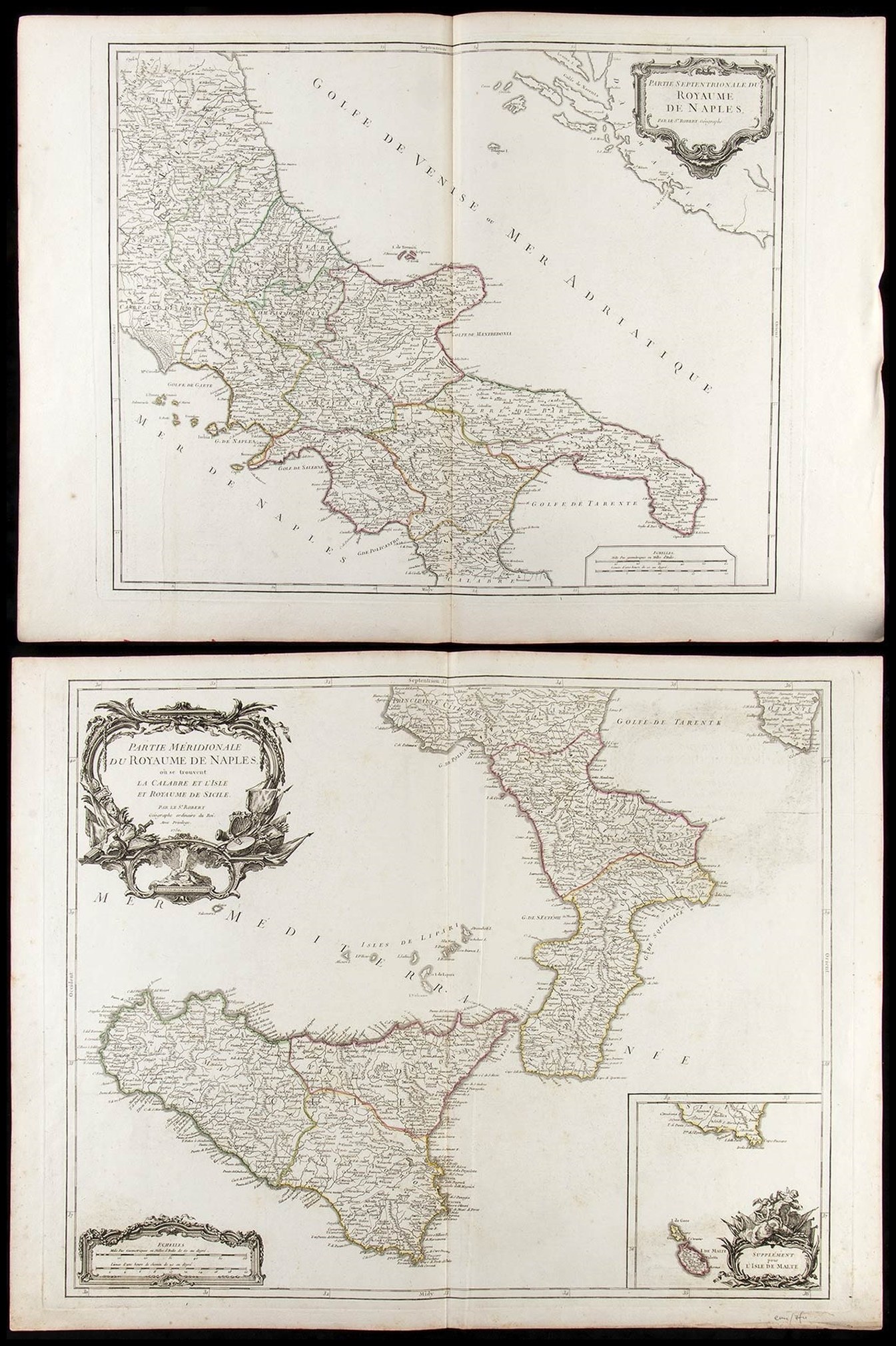 Gilles Robert de Vaugondy (1688-1766), Partie septentrionale du Royaume ...