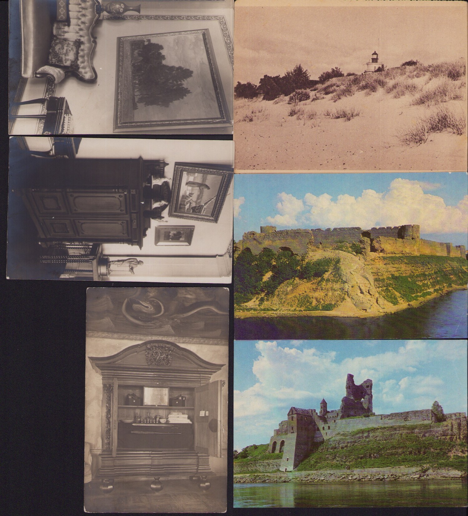 Estonia Group of postcards - Narva - Museum, Hermanni kindlus ...