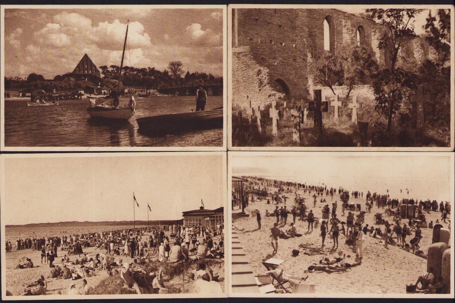 Estonia Group of postcards - Pirita kloostri varemed, Pirita rand ...
