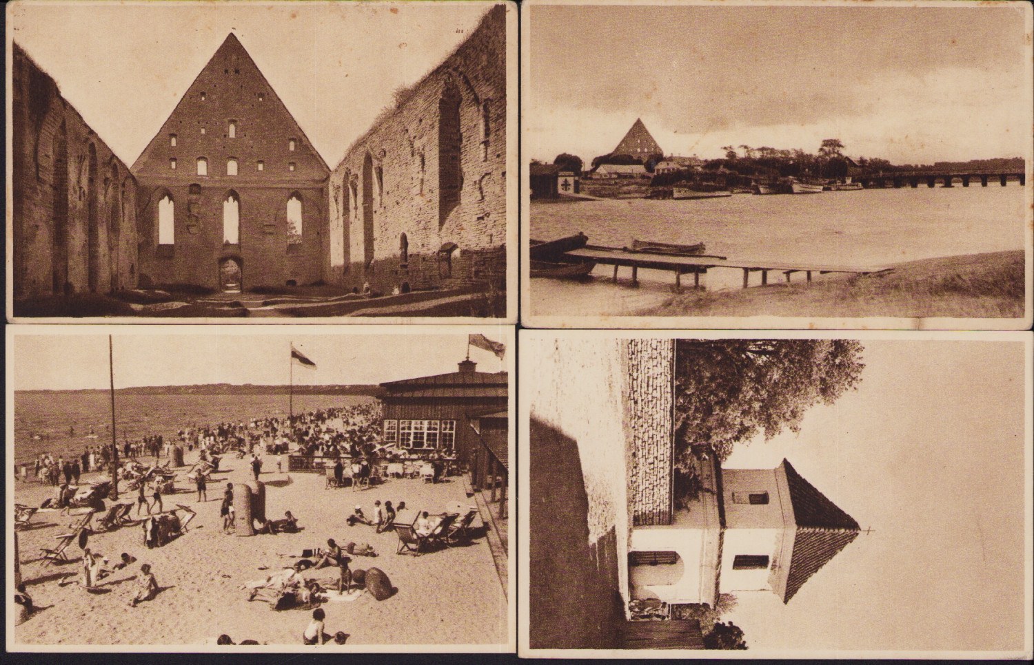 Estonia Group of postcards - Pirita kloostri varemed, Pirita rand ...