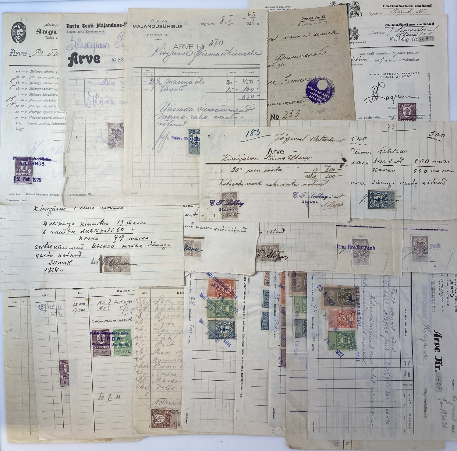 Estonia Group of documents since 1917-1939 (51) - Aukcja internetowa ...