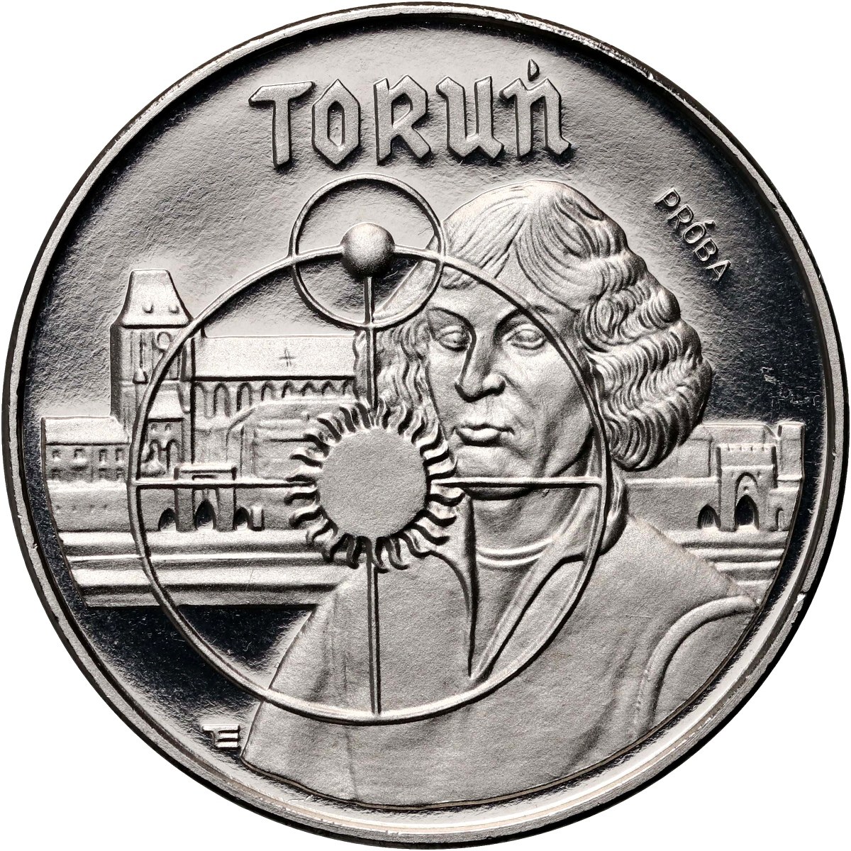 PRL, 5000 złotych 1989, Toruń - Mikołaj Kopernik, PRÓBA, Nikiel - Aukcja internetowa / Licytacja ...