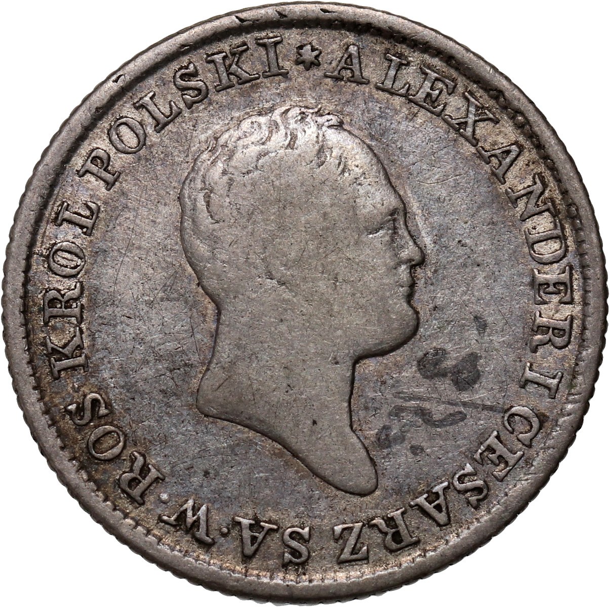 Królestwo Kongresowe, Aleksander I, 1 złoty 1825 IB, Warszawa - Aukcja ...