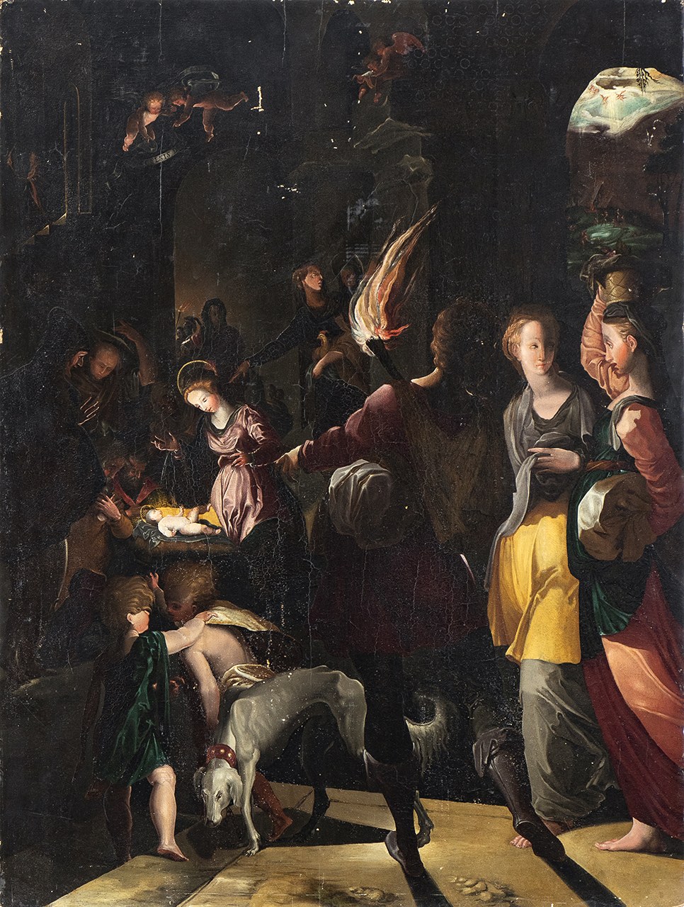 JOOS VAN WINGHE (Brussels, 1544 - Frankfurt, 1603), ATTRIBUTED TO, Nativity - Aukcja internetowa ...