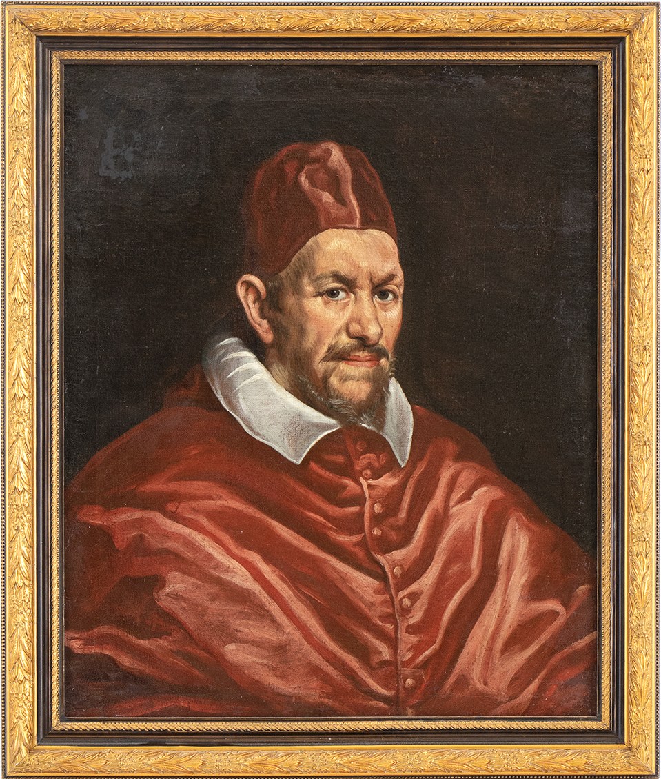 ROMAN SCHOOL, SECOND HALF OF 17th CENTURY, Portrait of pope Innocenzo X ...