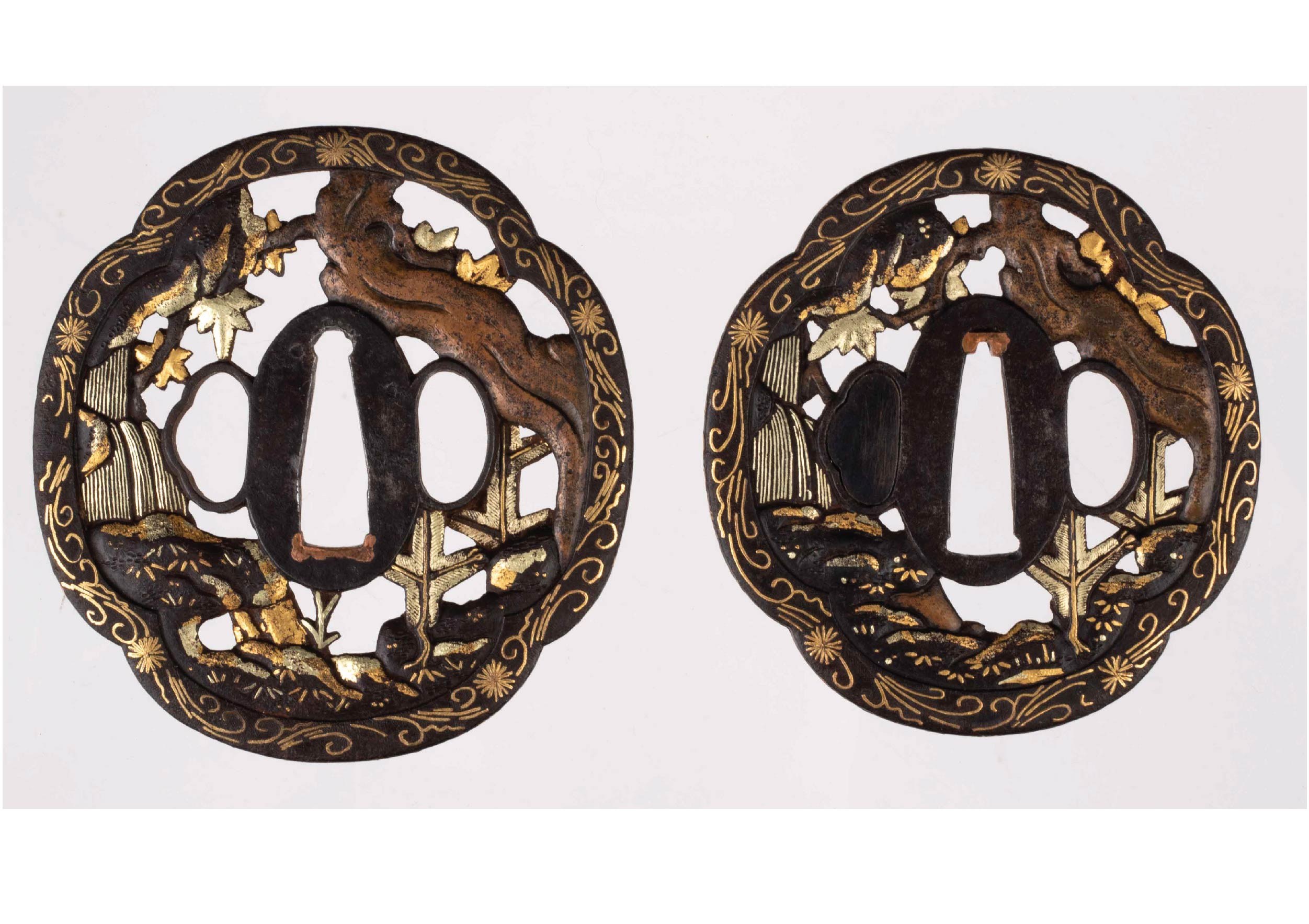 Daisho Saten - zestaw Tsub z okresu Edo - Aukcja internetowa ...