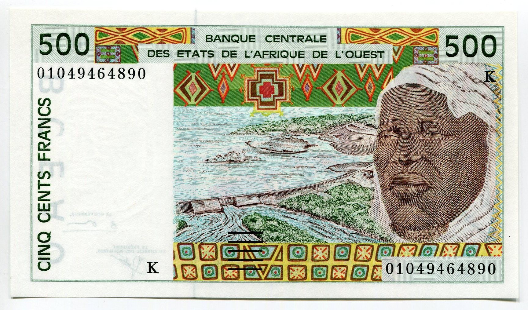 West African States Senegal 500 Francs 2001 K - Aukcja internetowa ...