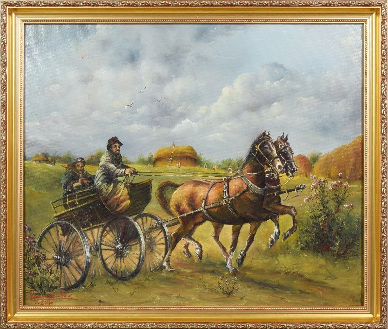 Jan KOMOROWSKI-SAILOR, Chłopski wóz, 2013 - Aukcja internetowa ...
