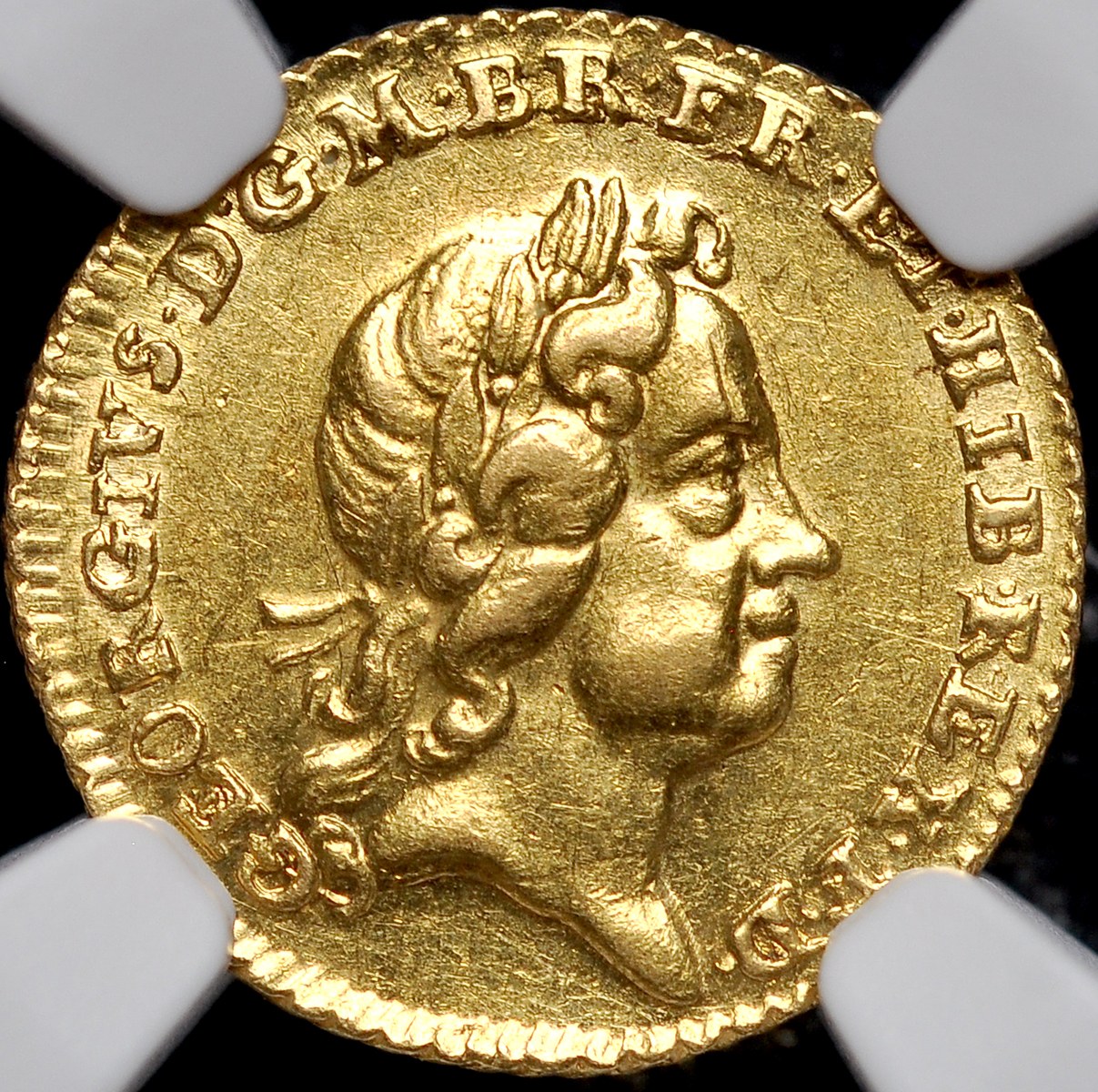 Great Britain, Georg I 1714-1727, 1/4 guinea 1718, London. - Aukcja ...