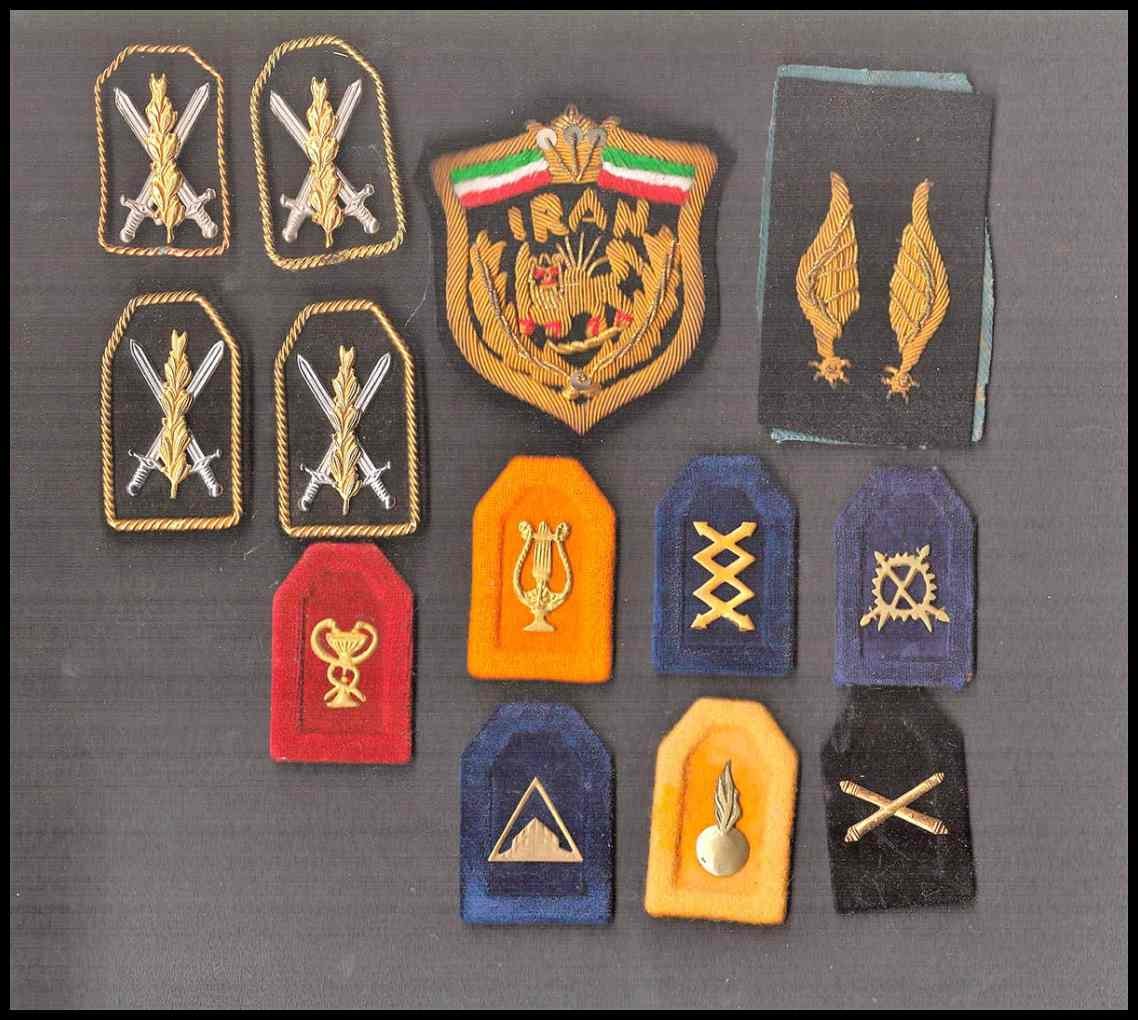 IRAN / PERSIA, MOHAMMAD REZA PAHLAVI PERIOD Lot of 12 badges and ...