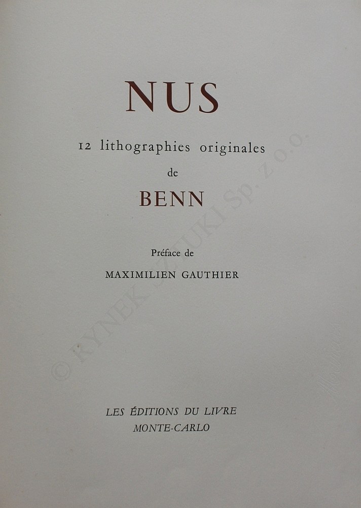 Bencion Rabinowicz (Benn), Album „Nus”. 12 litografii - Aukcja ...
