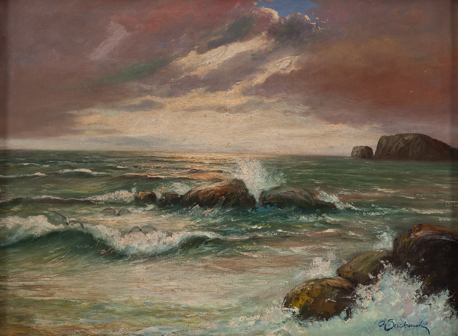 Antoni Suchanek (1901 Rzeszów - 1982 Gdynia), Morze - Aukcja ...