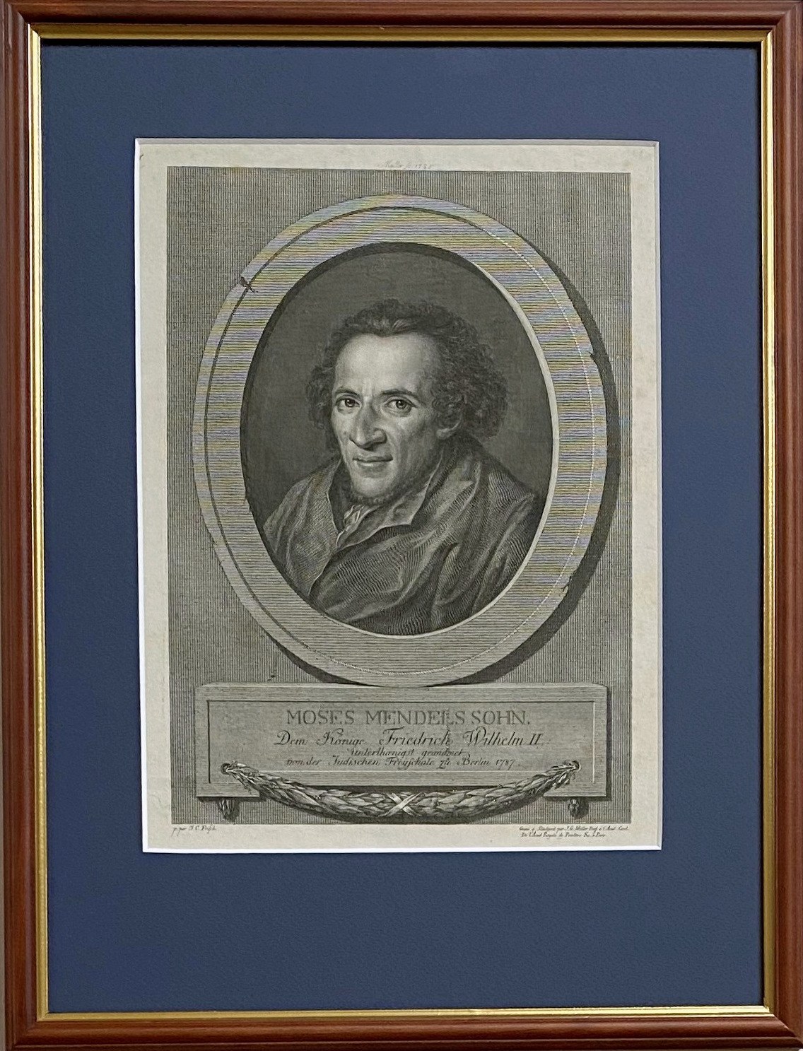 Johann Gotthard von MULLER (1747-1830), Moses (Mojżesz) Mendelssohn - Aukcja internetowa ...