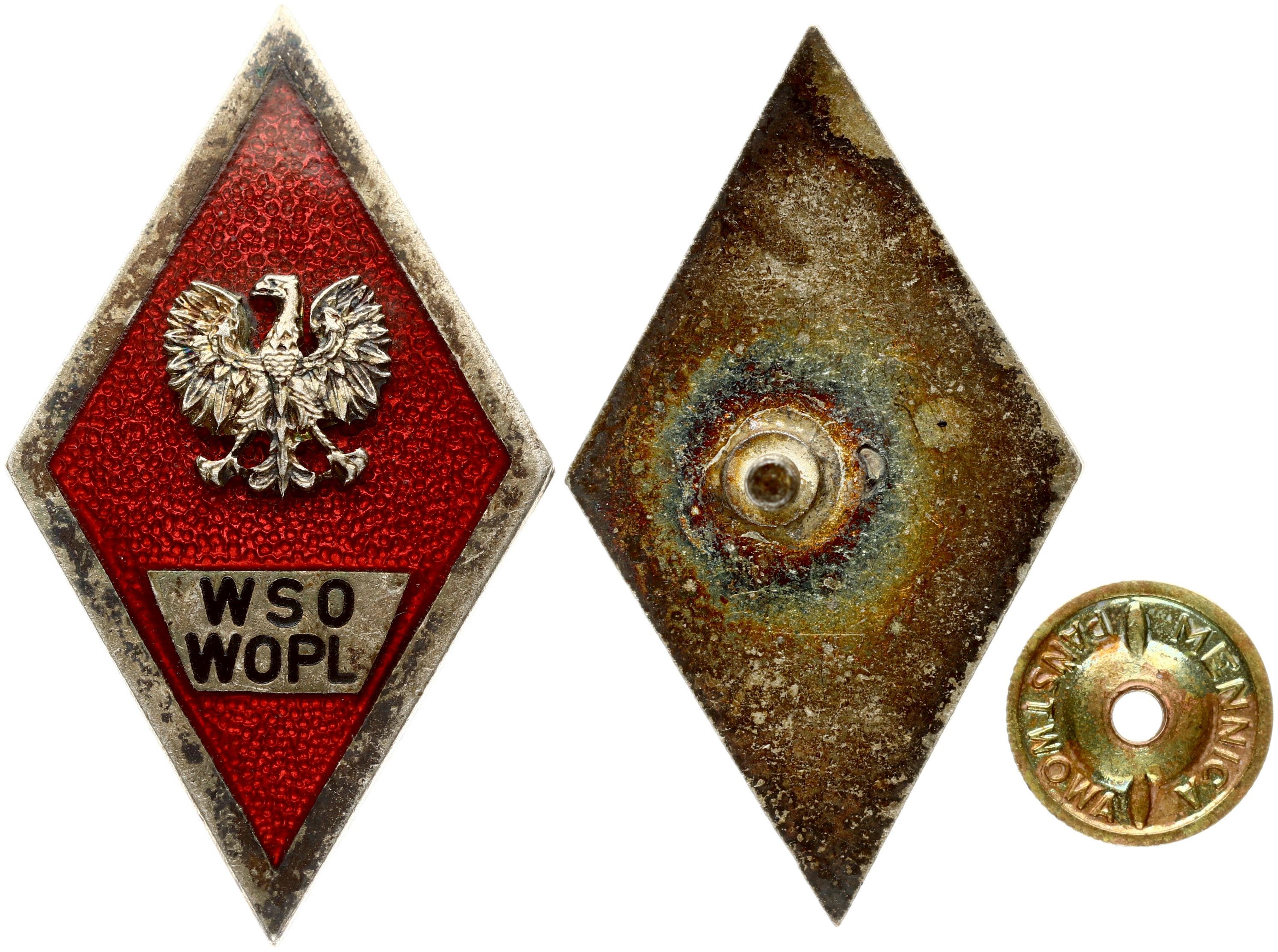 Poland Badge (1972) of the Military Academy of Anti-Aircraft Defense ...